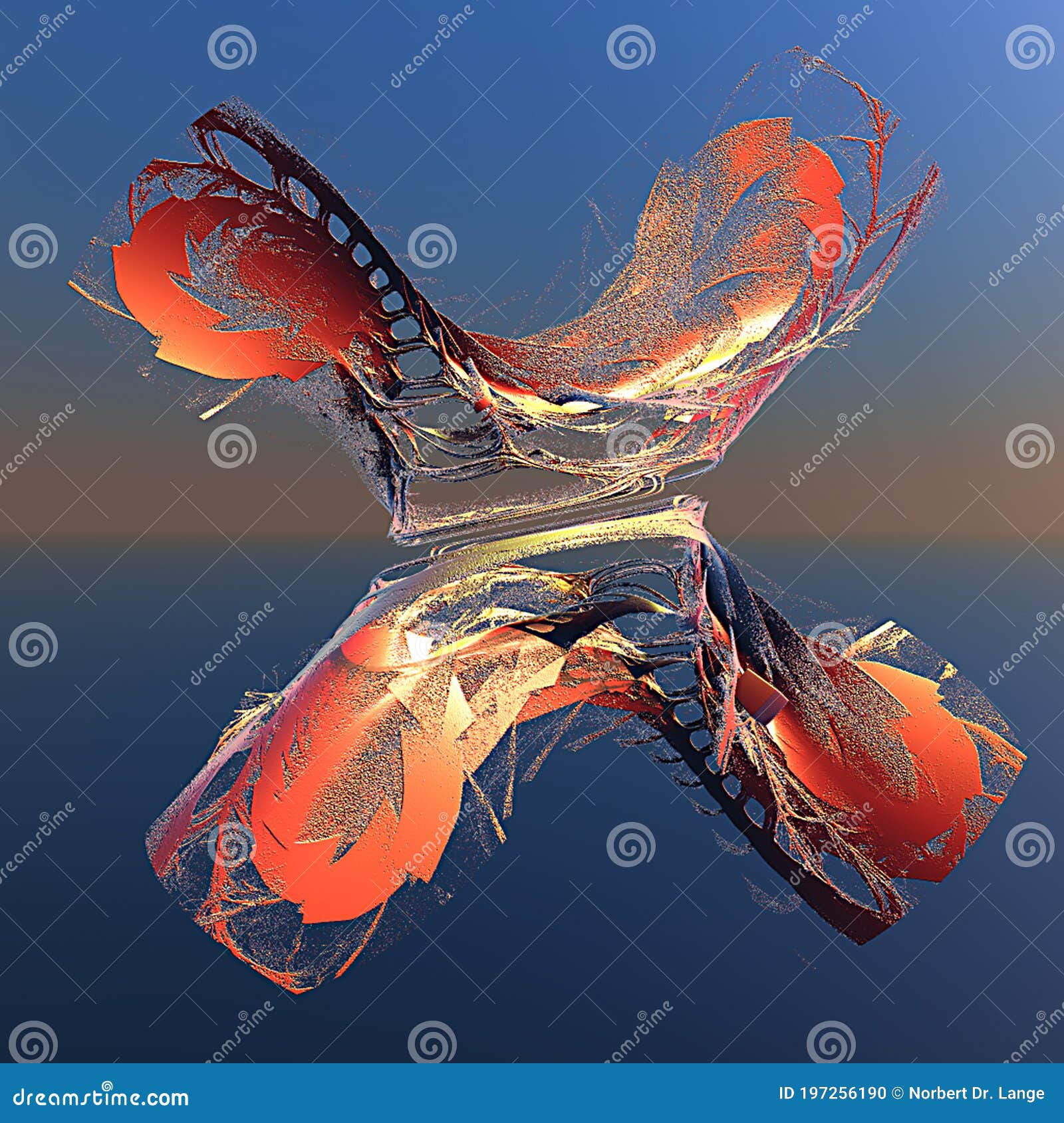 3D Illustration of Fractals Stock Illustration - Illustration of ...