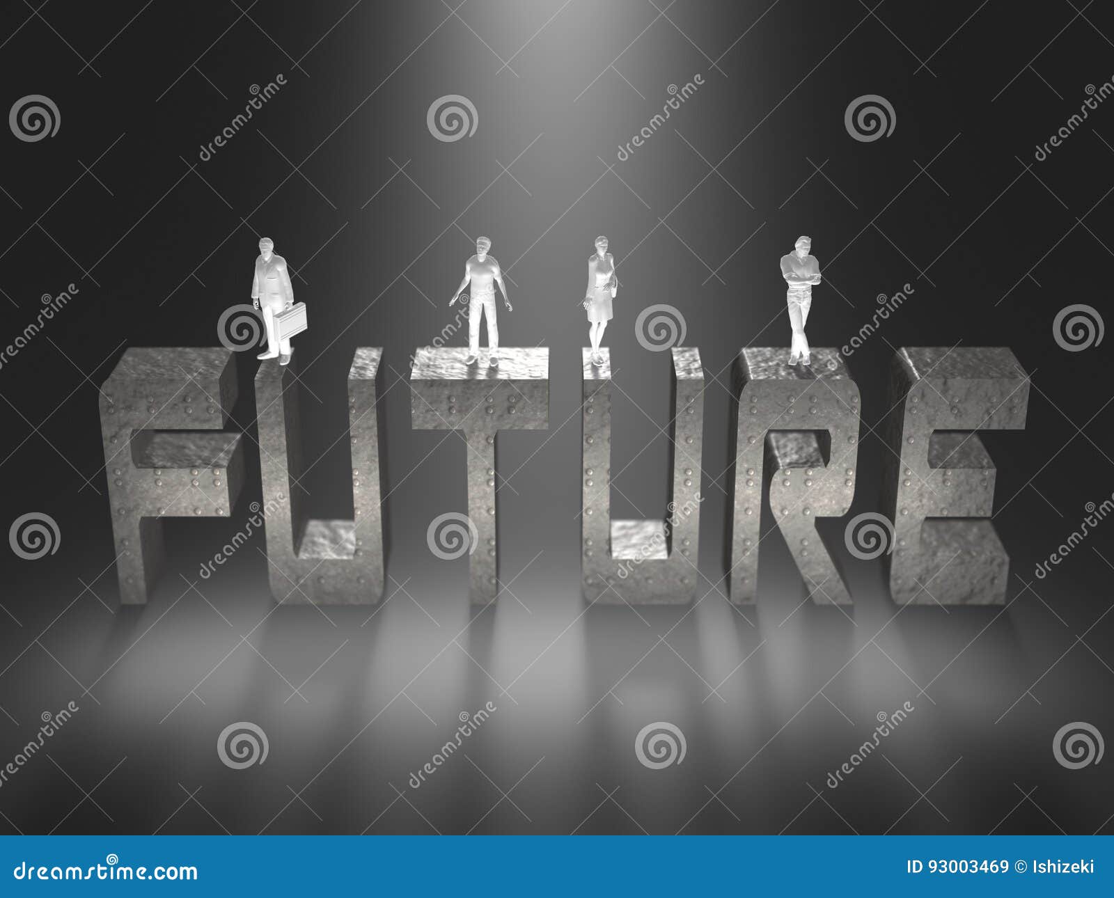 3D Illustration of the Future of Humanity Stock Illustration ...