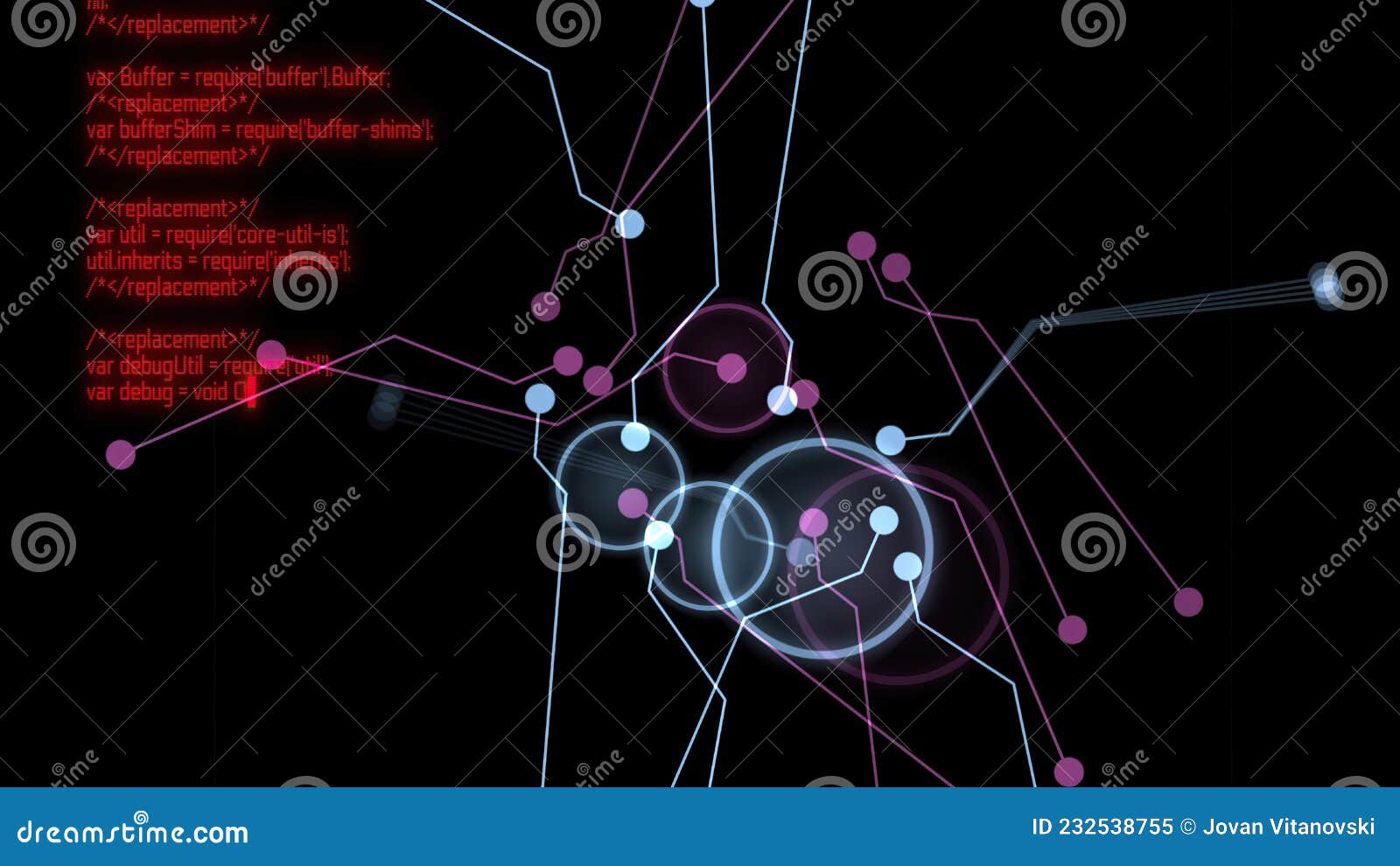 Hacker Code Running Down A Computer Screen Terminal Royalty Free