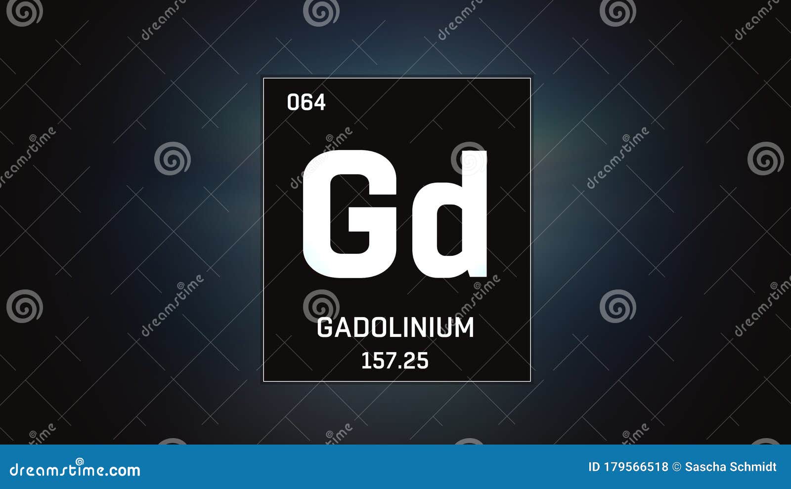 Gadolinium Gd, Element Symbol From Periodic Table Series Stock Photo ...