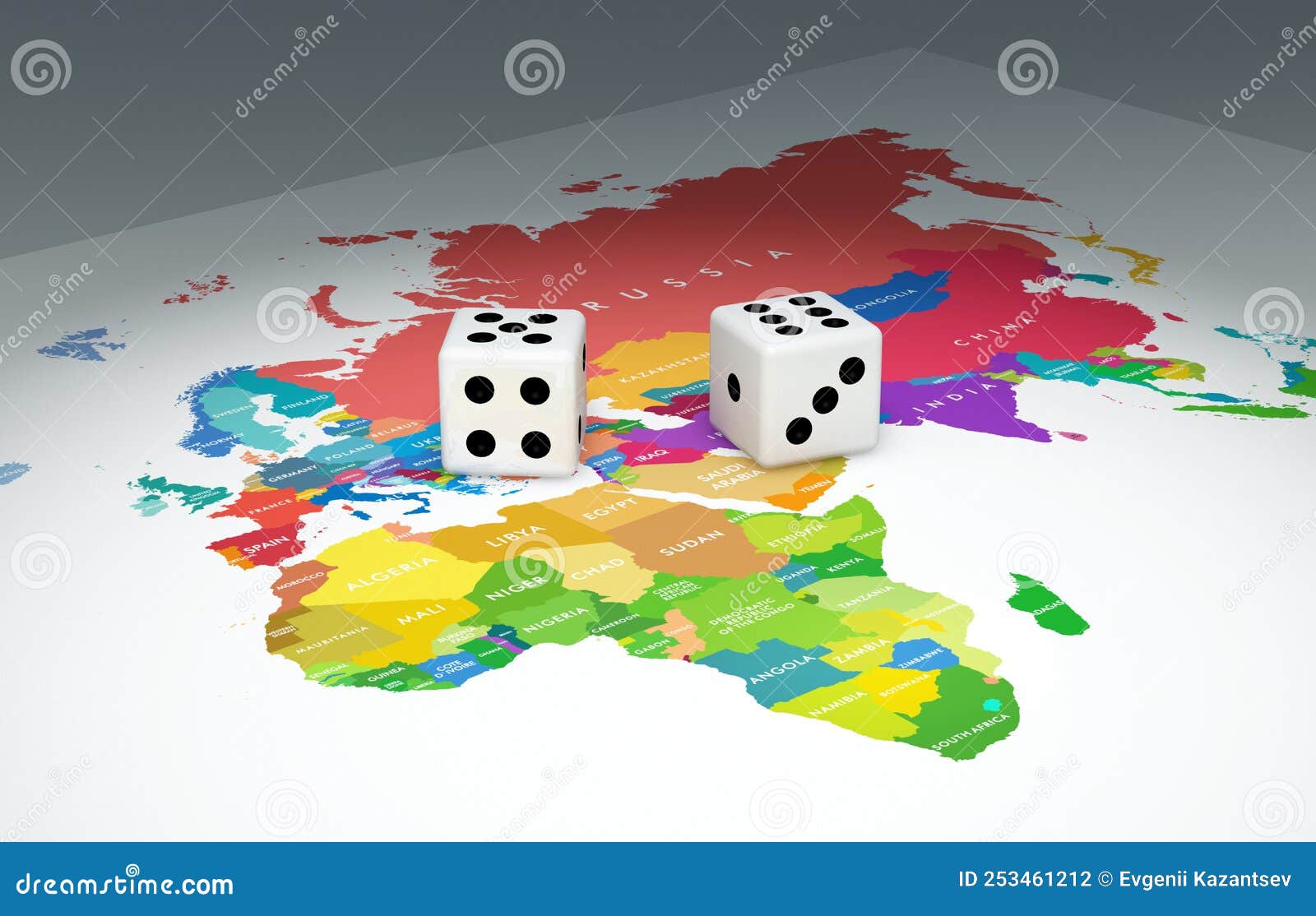 Cubes And World Map. Cartoon Vector | CartoonDealer.com #37163383