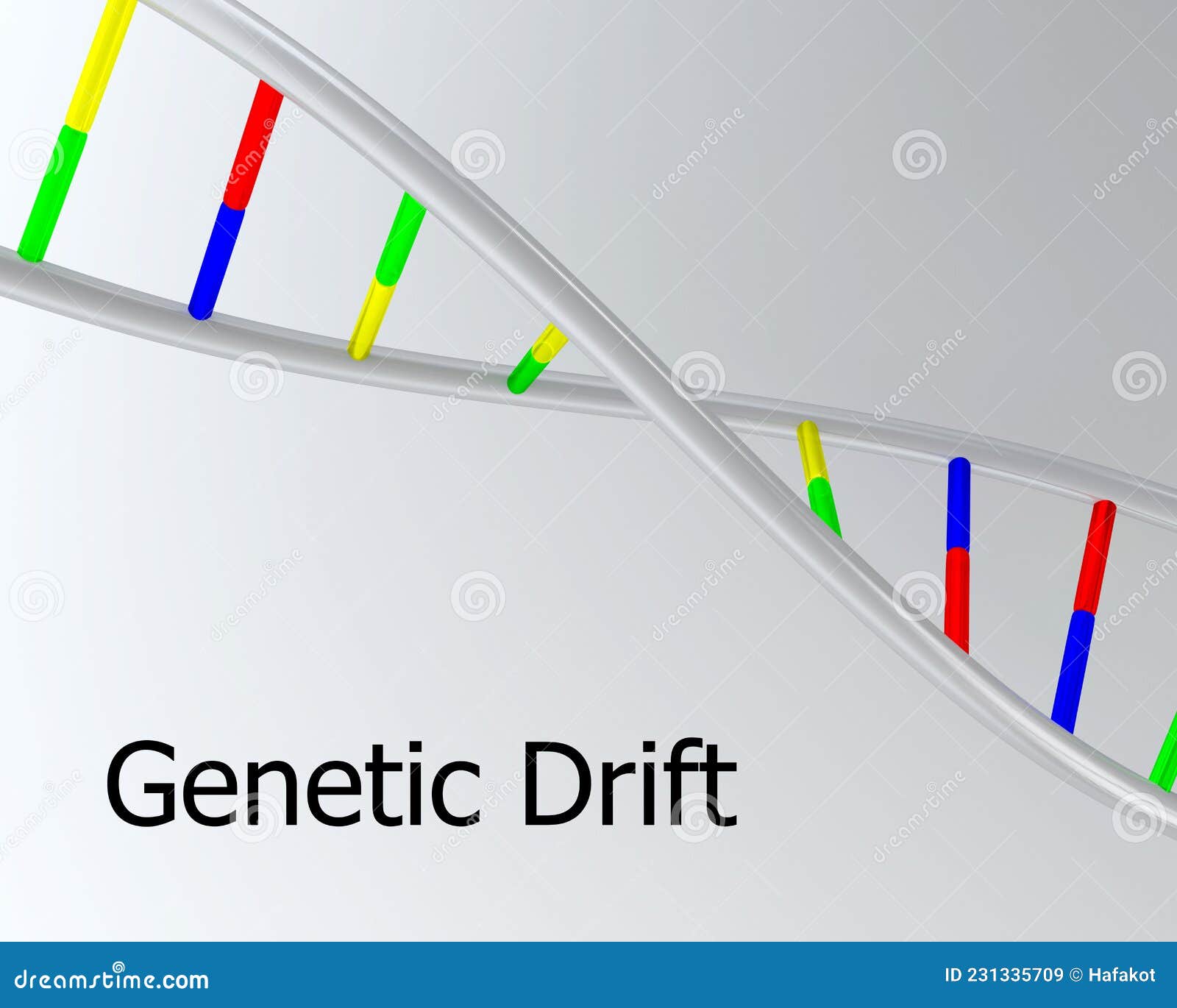 Genetic Drift concept stock illustration. Illustration of evolution ...