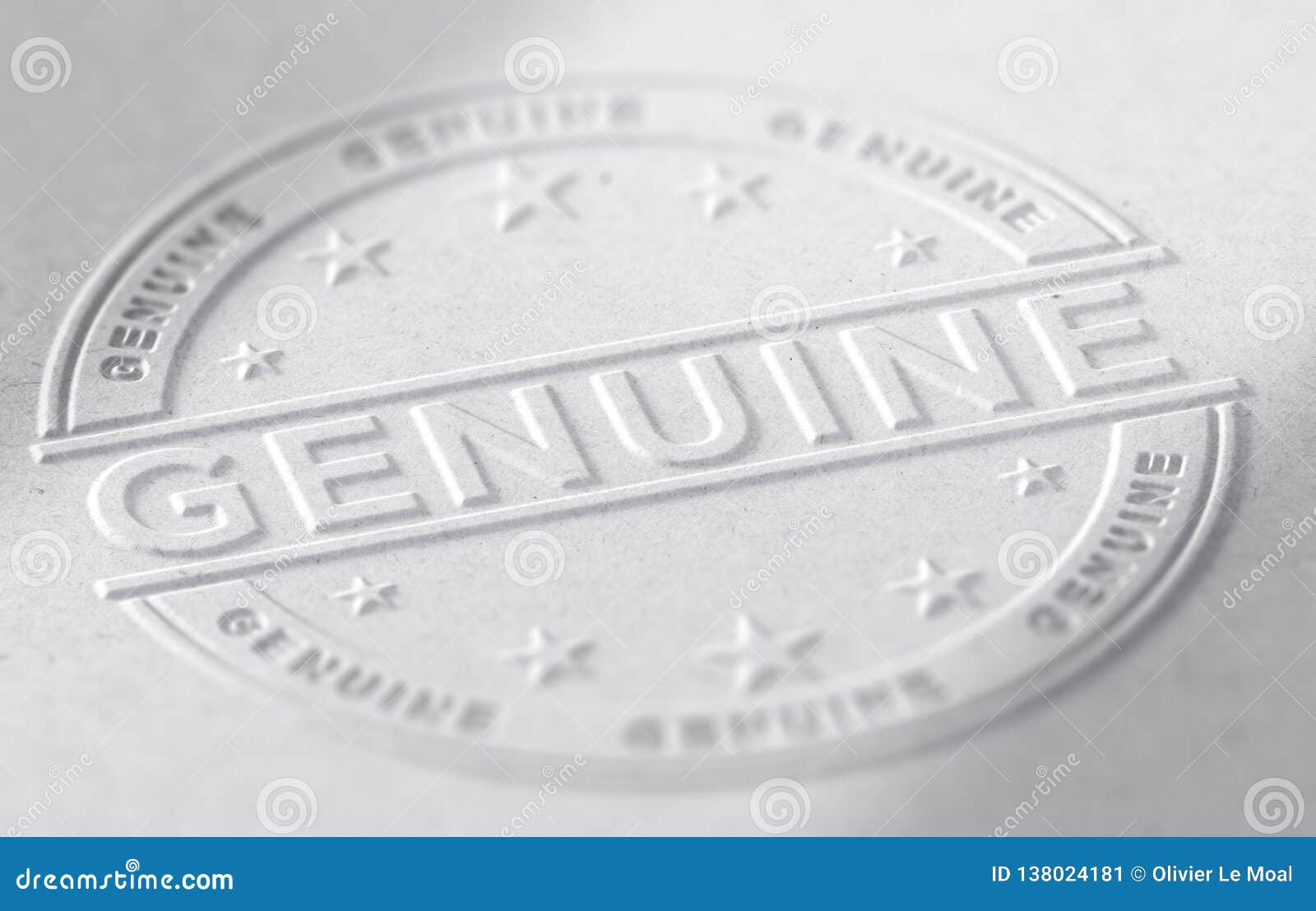 Genuine, Authenticity Certificate. Document Authentication Stock ...