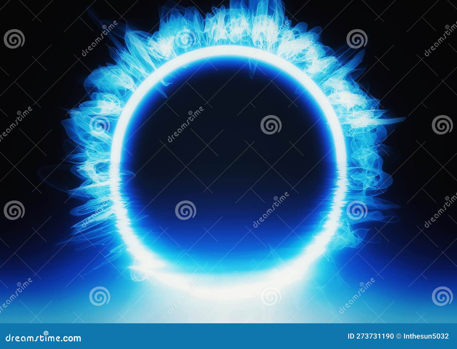 3d Illustration of Geometric and Abstract Light Tunnel Stock ...