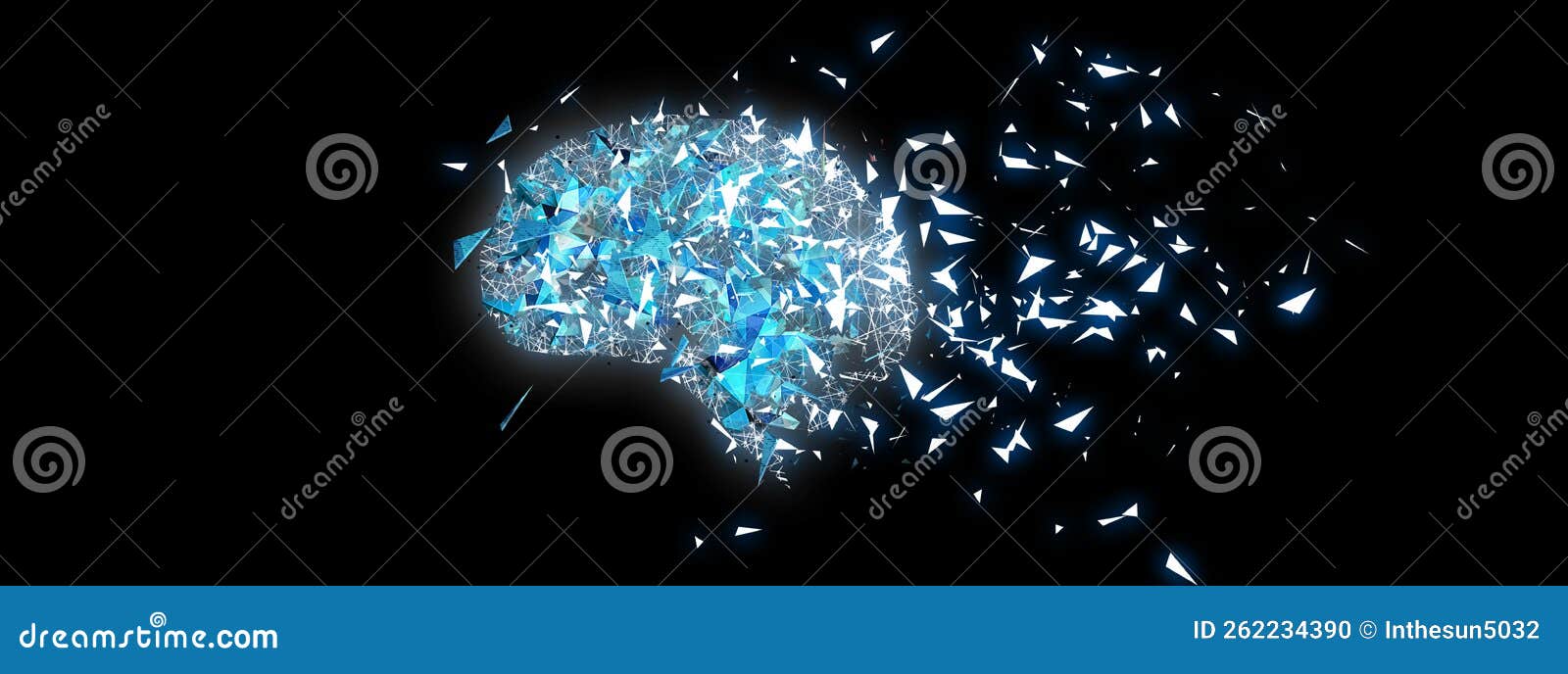 3d Illustration of Geometric Artificial Intelligence Synthesized with ...