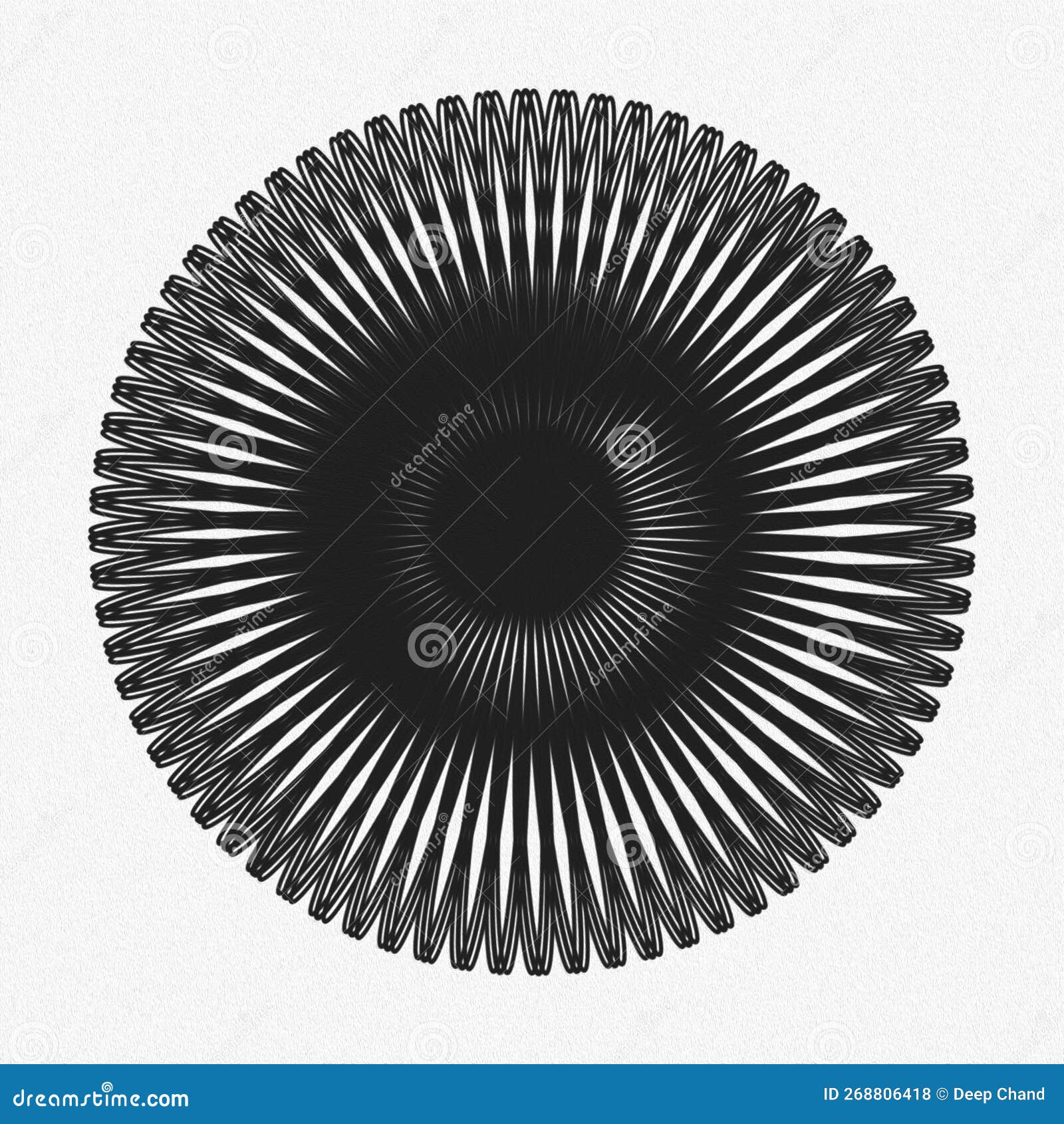 3D Illustration Geometric Circle Shape Pattern Isolated on White ...