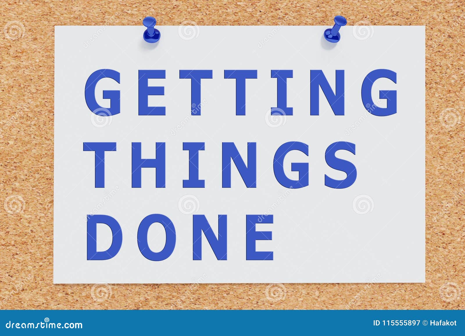 GETTING THINGS DONE Concept Stock Illustration - Illustration of action ...