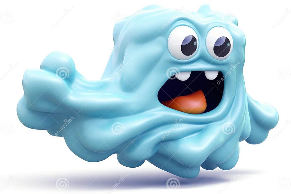 3D Plasticine Style Illustration of a Scary Ghost Floating - Halloween ...