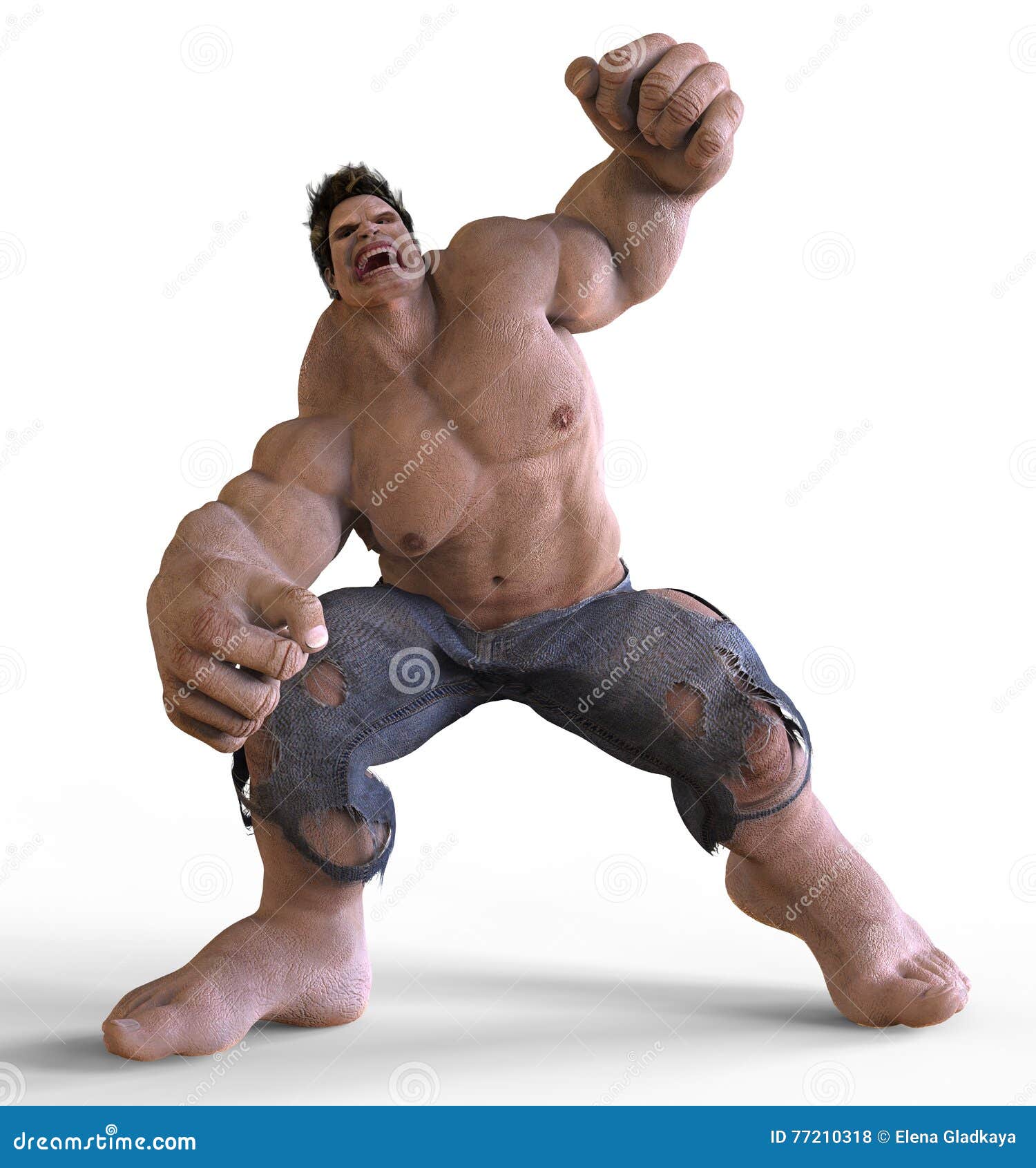 Giant Monster Cartoon Vector | CartoonDealer.com #20062373