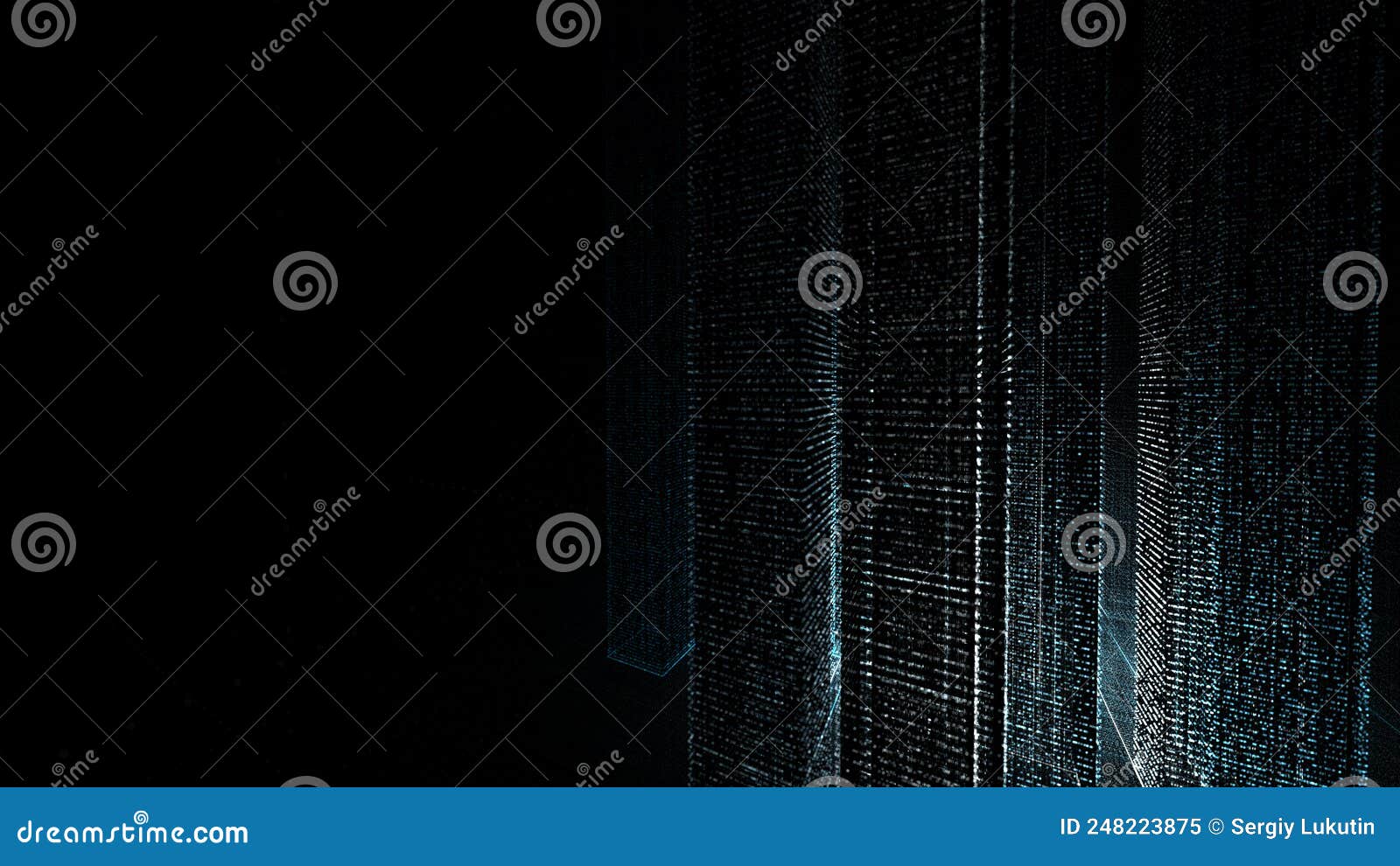 Global Digital City, Abstract Tech Background Stock Illustration ...