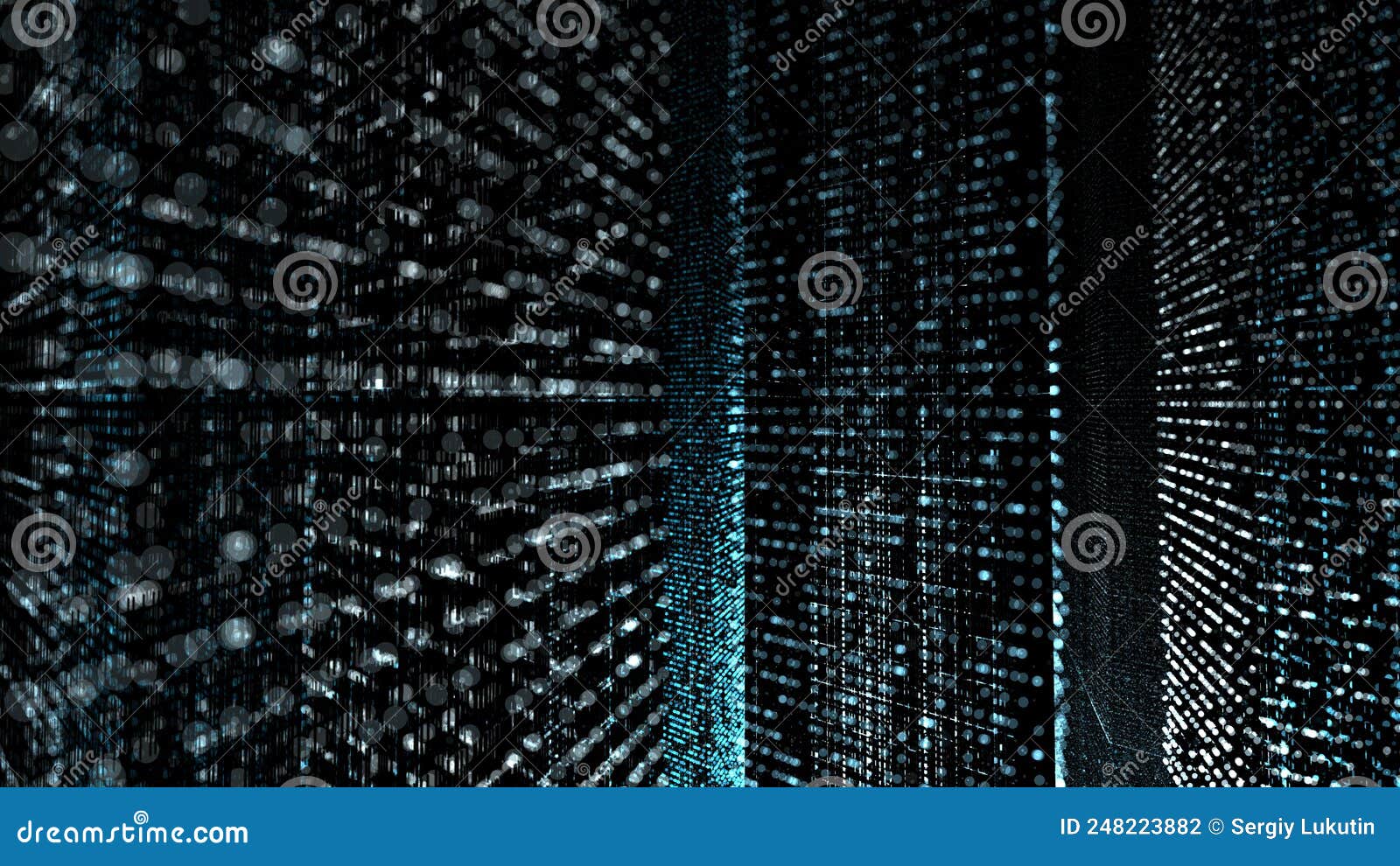 Global Digital City, Abstract Tech Background Stock Illustration ...