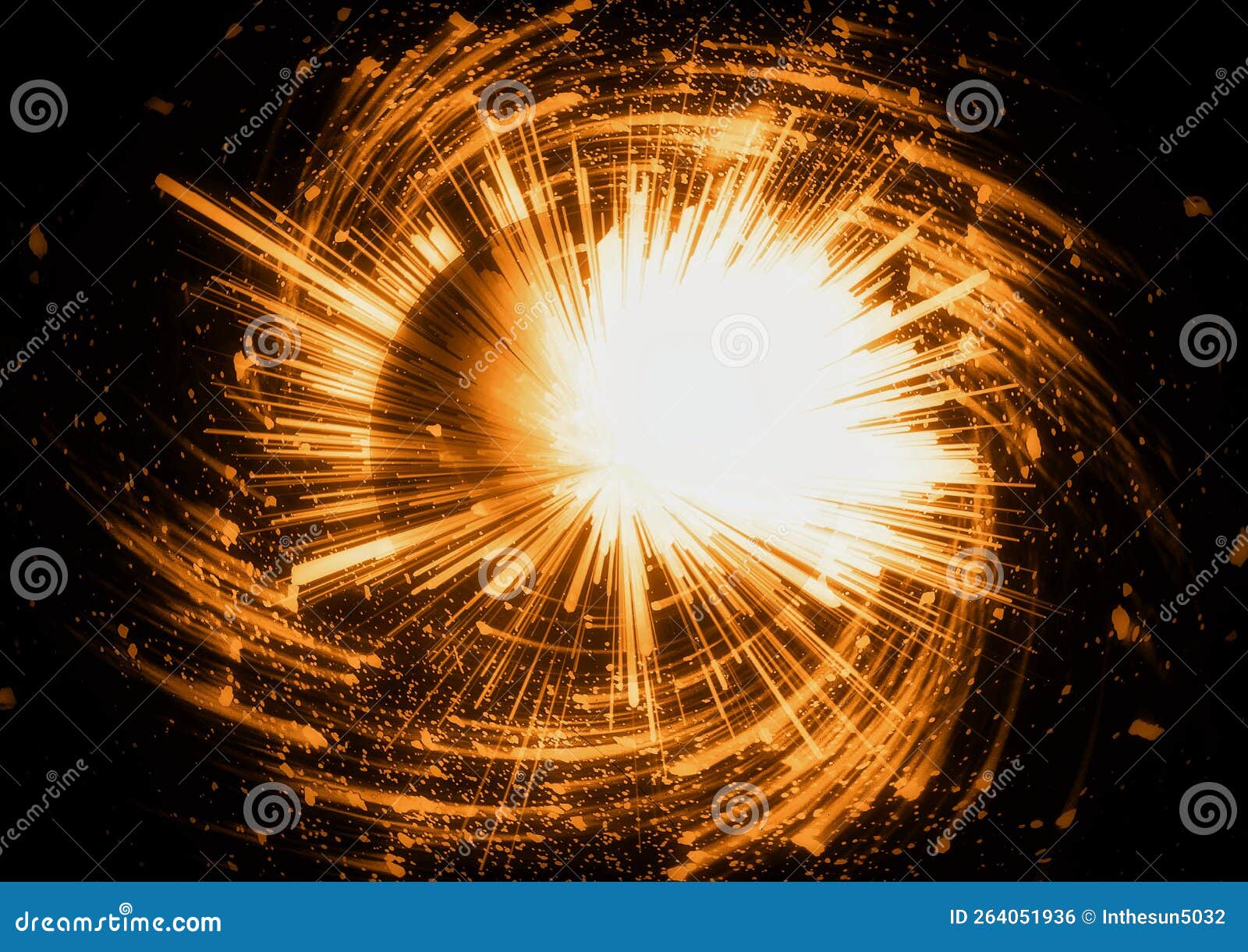 3d Illustration of Glowing Planets in Outer Space Stock Illustration ...