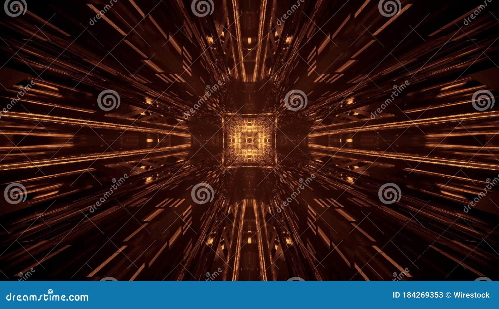 3d Illustration of Gold Futuristic Background - Cool for Wallpapers ...