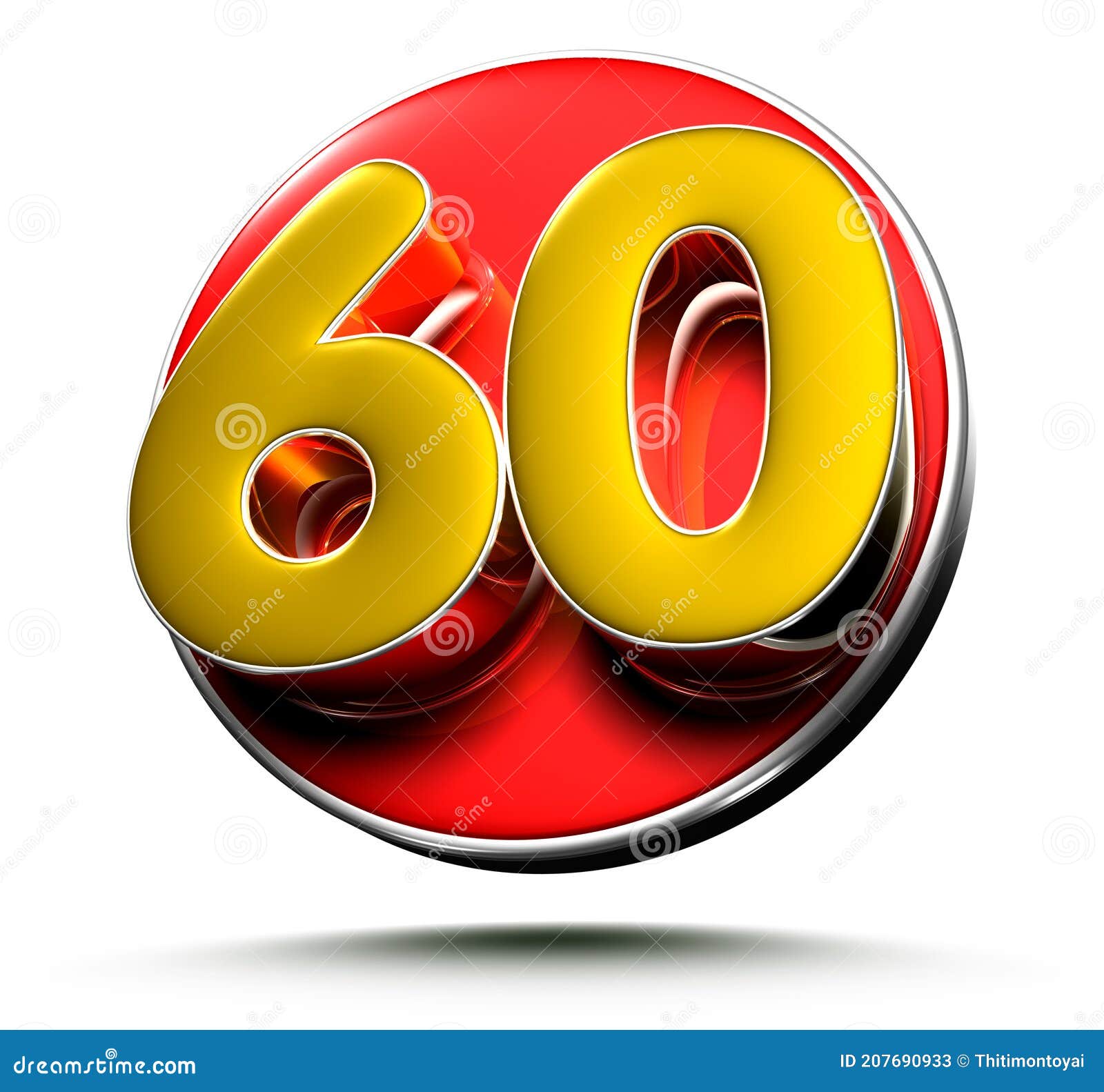 Number 60. stock illustration. Illustration of money - 207690933