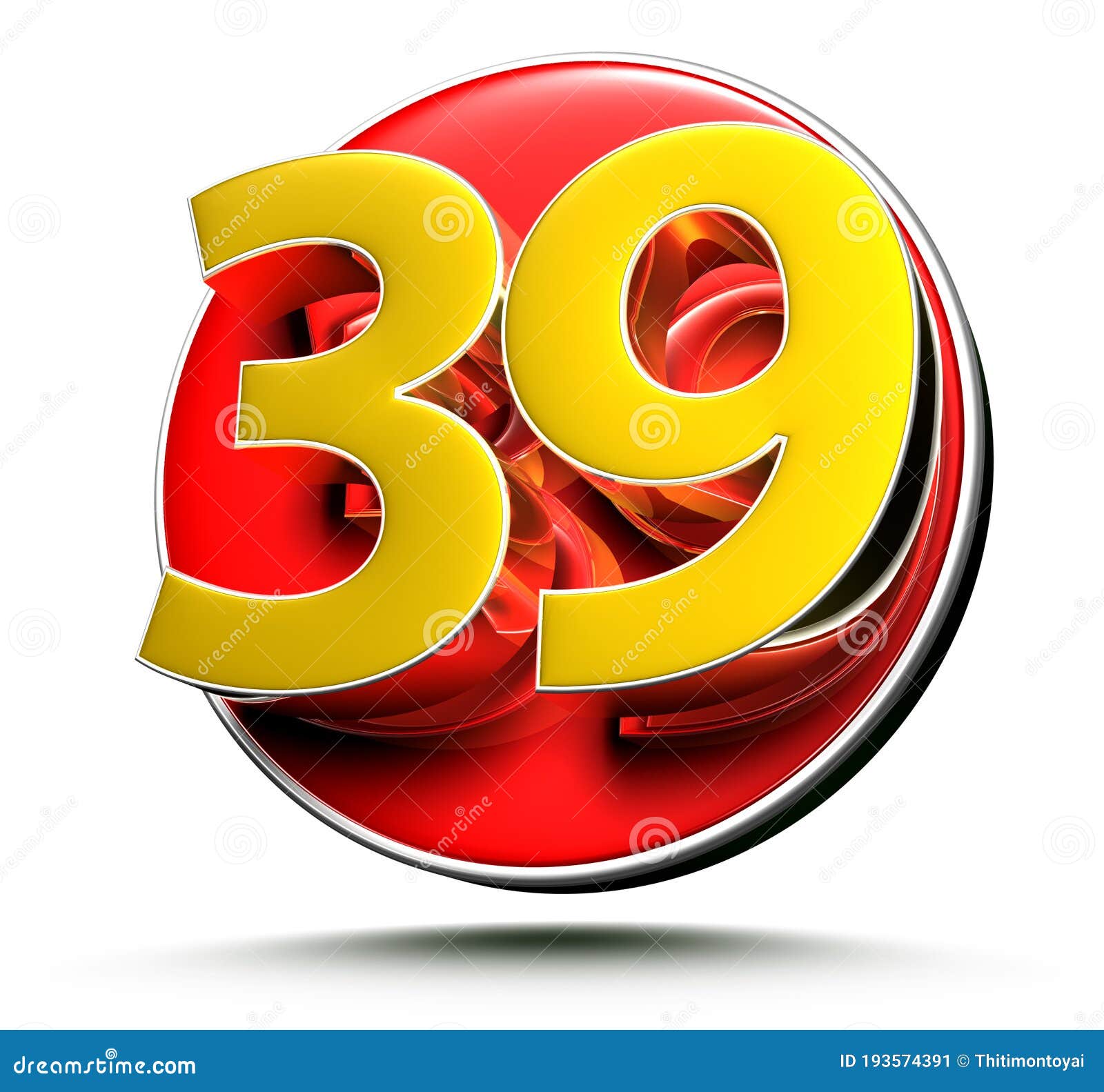 Number 39 3d. stock illustration. Illustration of banking - 193574391