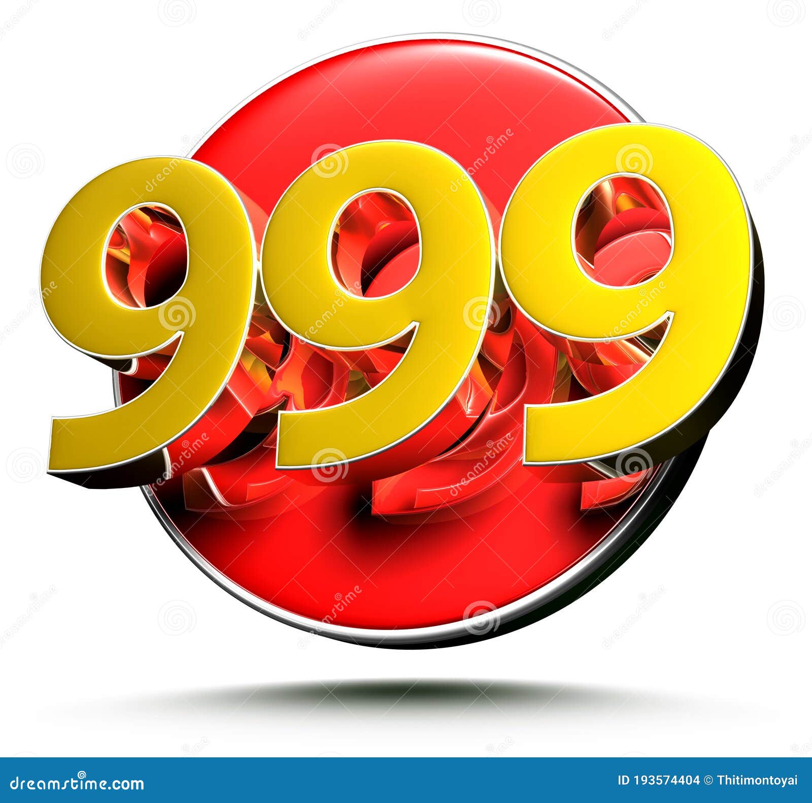 Number 999 3d. stock illustration. Illustration of congratulation ...