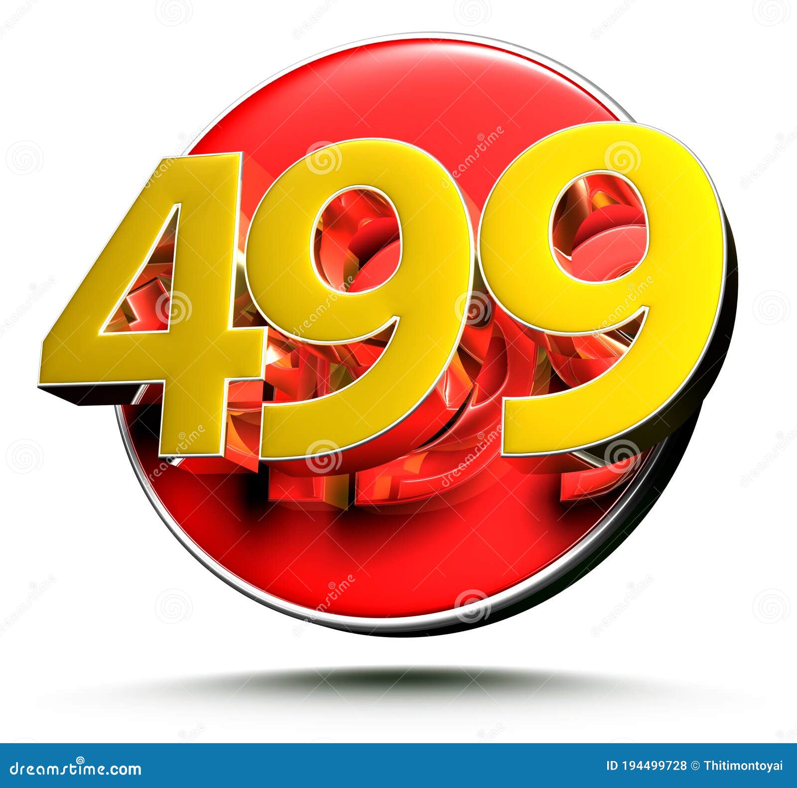Number 499 3d. stock illustration. Illustration of network - 194499728
