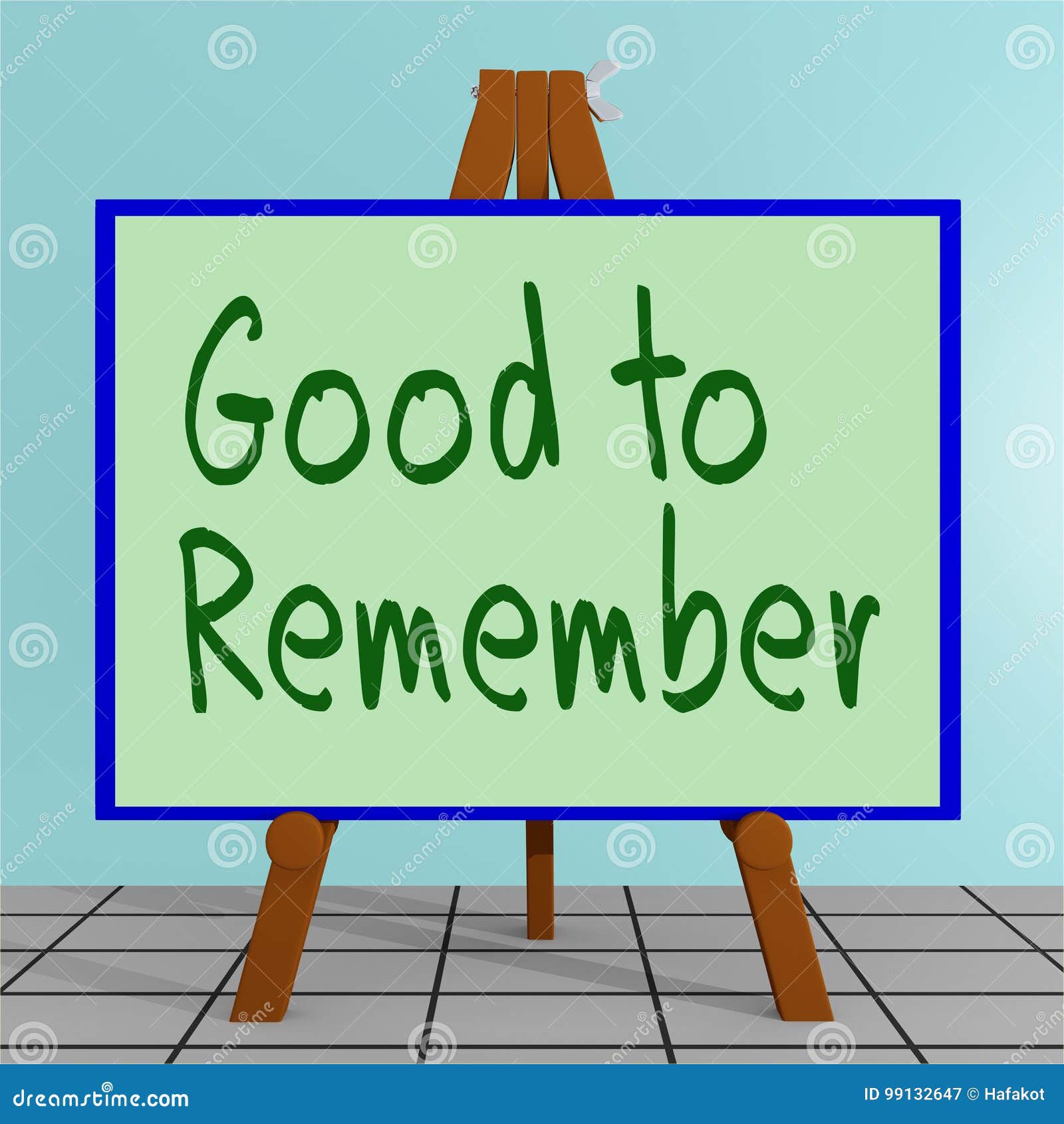 Good to Remember concept stock illustration. Illustration of document ...