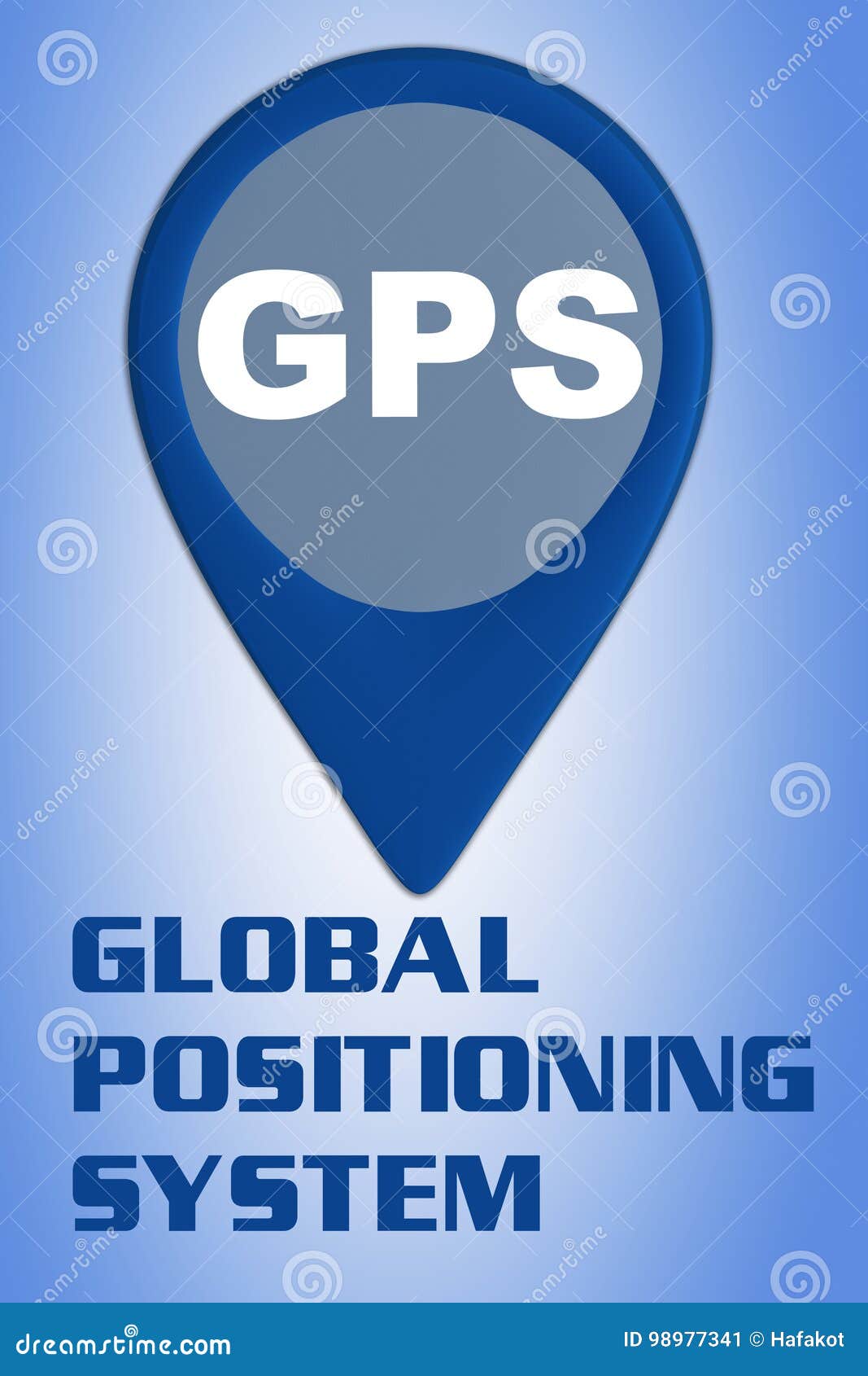 GPS - Global Positioning System Concept Stock Illustration ...