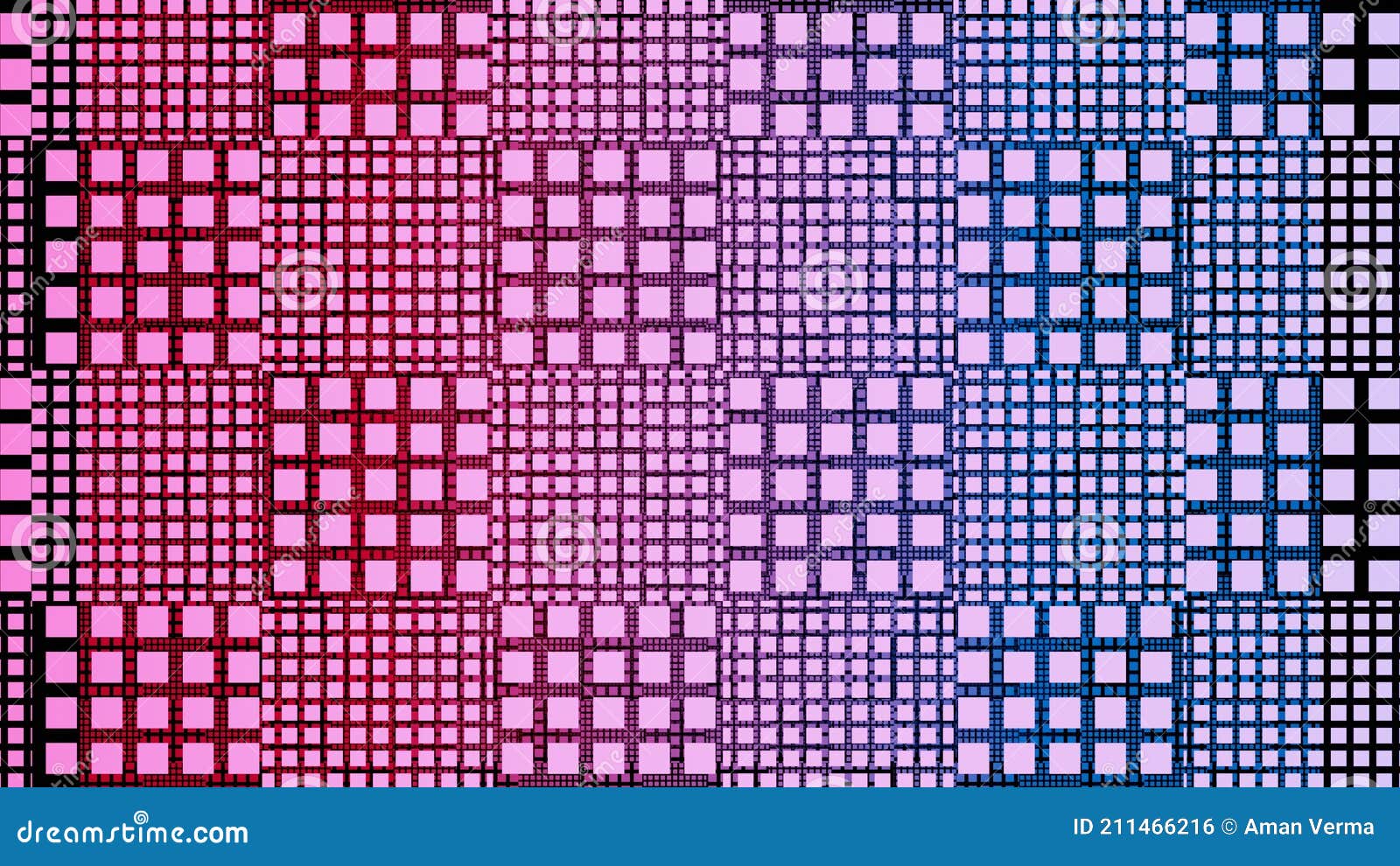 3D Illustration Graphic of Abstract Square Pattern Seamless Loop Effect ...