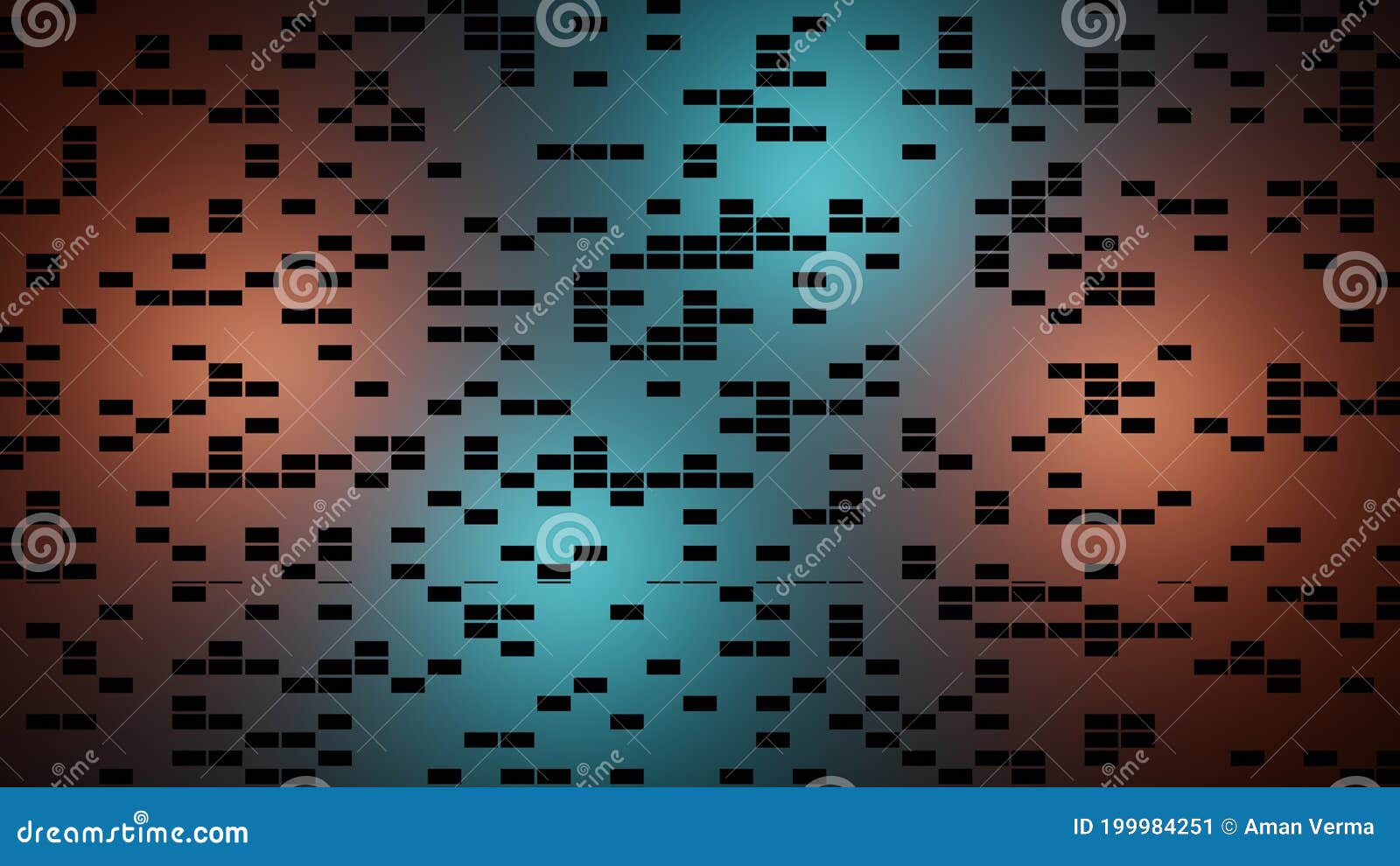 3D Illustration Graphic of Transparent Pattern or Texture Forming on a ...