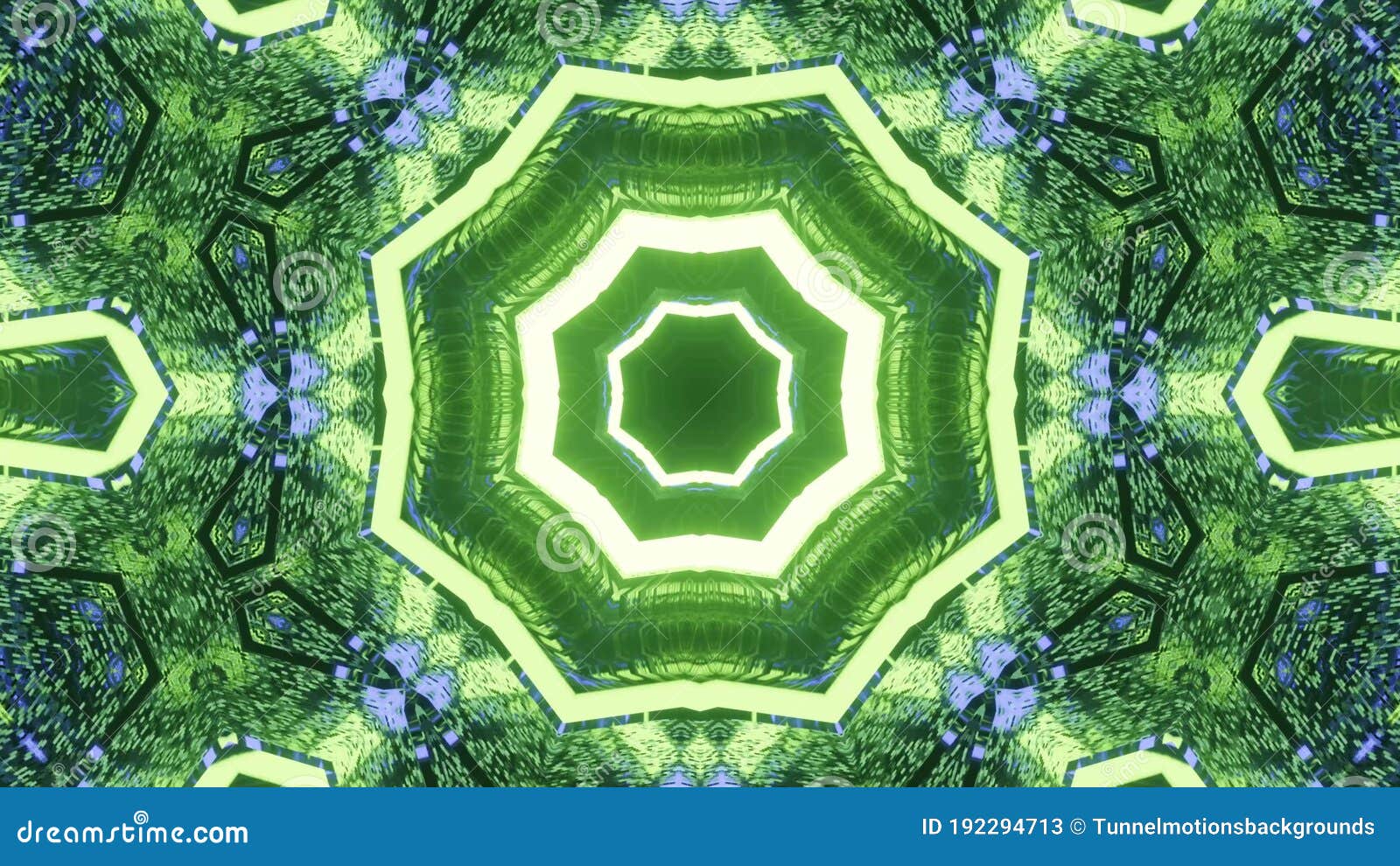 3D Illustration Serene Green Octagon Background Stock Illustration ...