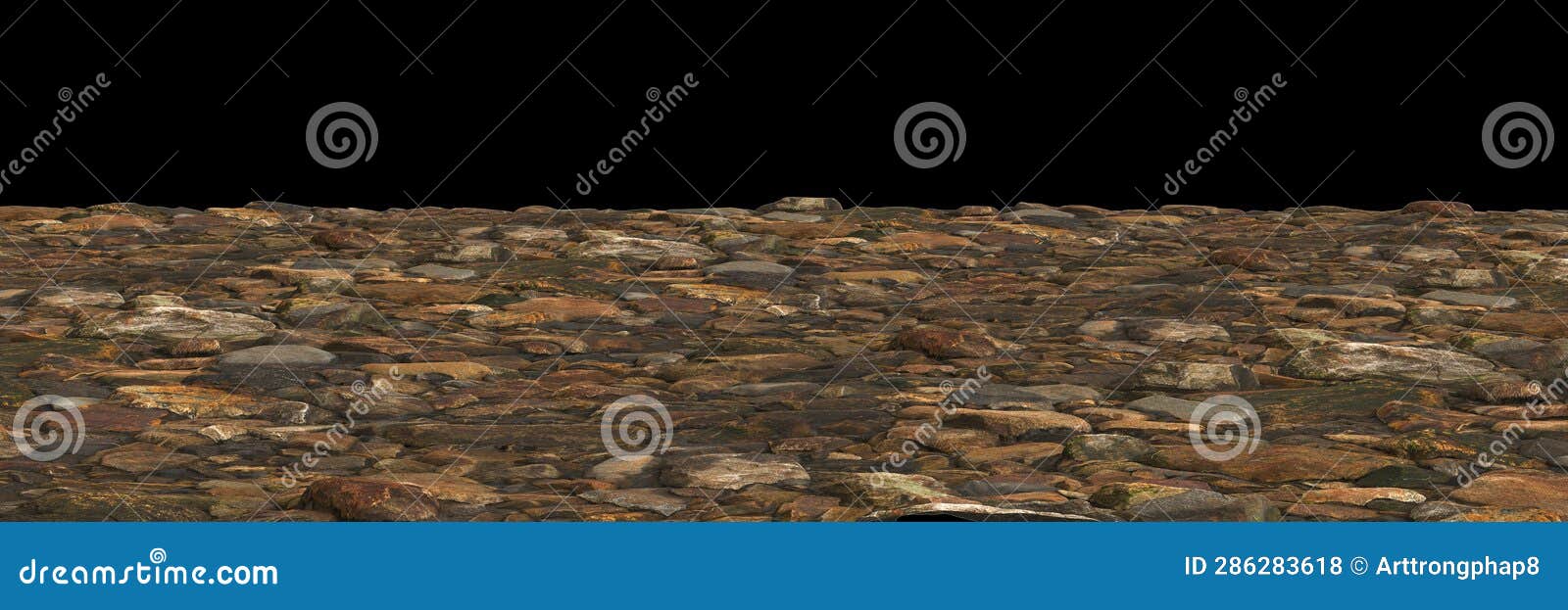 3d Illustration of Ground Texture with Limestone and Gravel ...