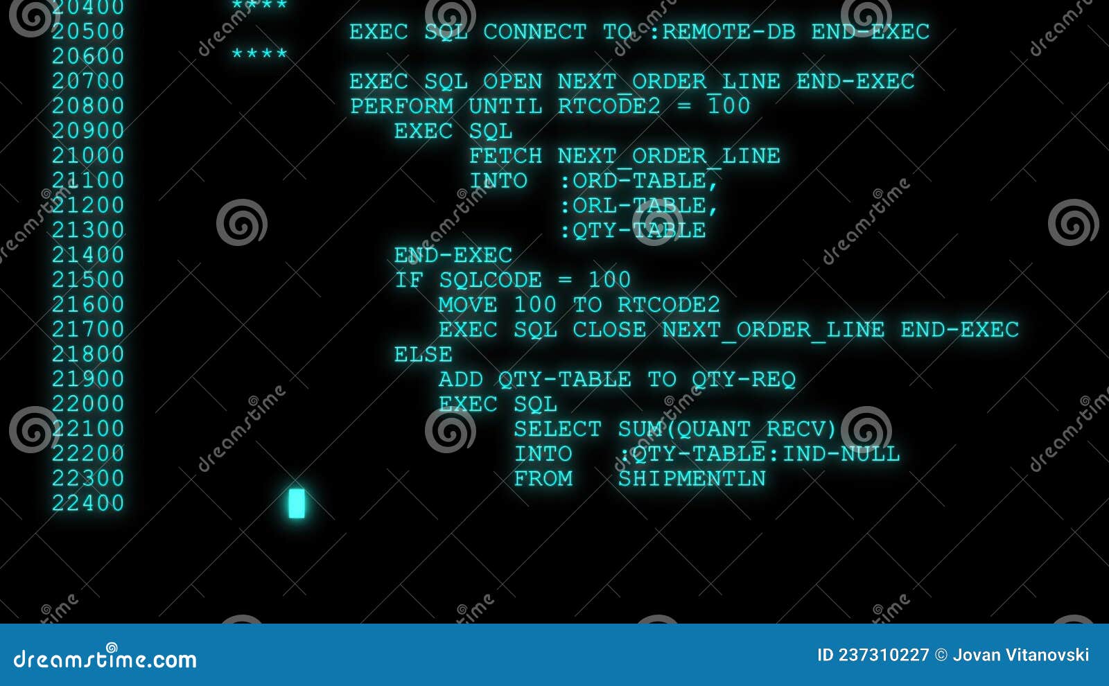 Hacker Code Running Down A Computer Screen Terminal Stock Illustration Illustration Of Binary