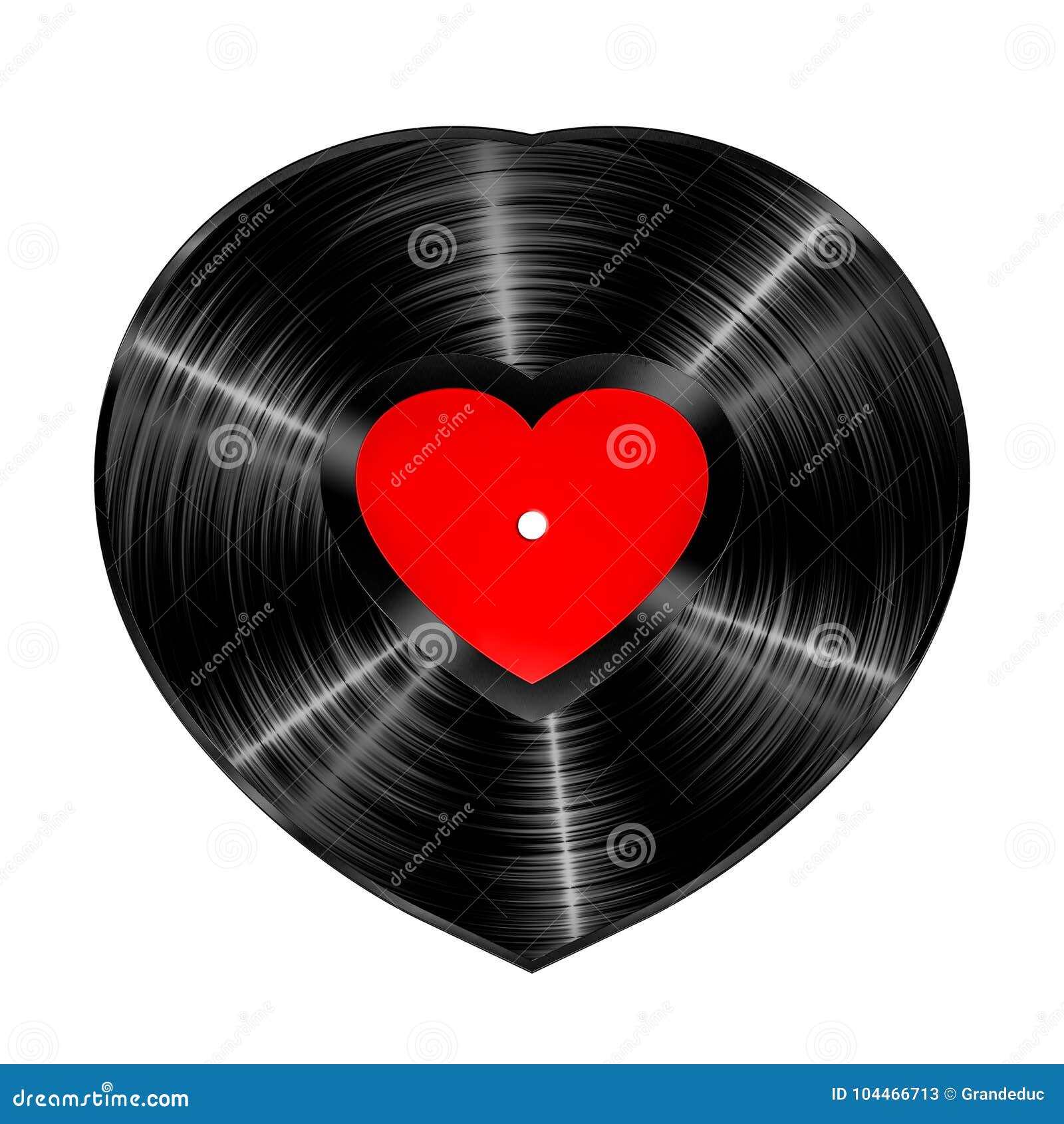 Vinyl heart record stock illustration. Illustration of shiny - 104466713