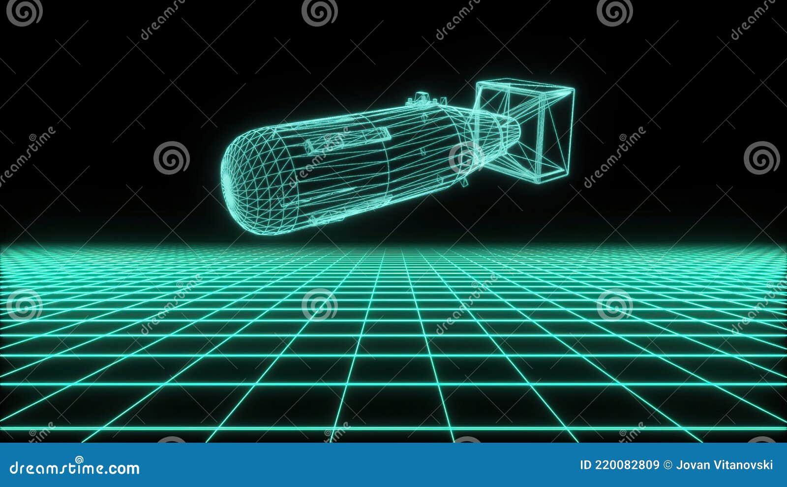 Holographic Tron Grid Floor Motion Graphic Element Stock Illustration ...