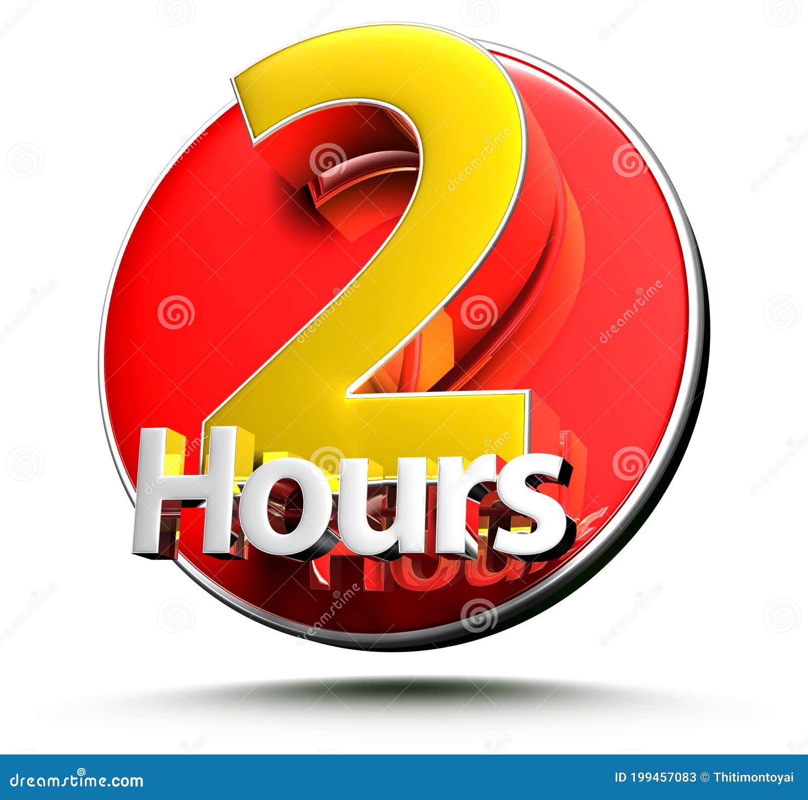 2 hours 3d. stock illustration. Illustration of consumer - 199457083