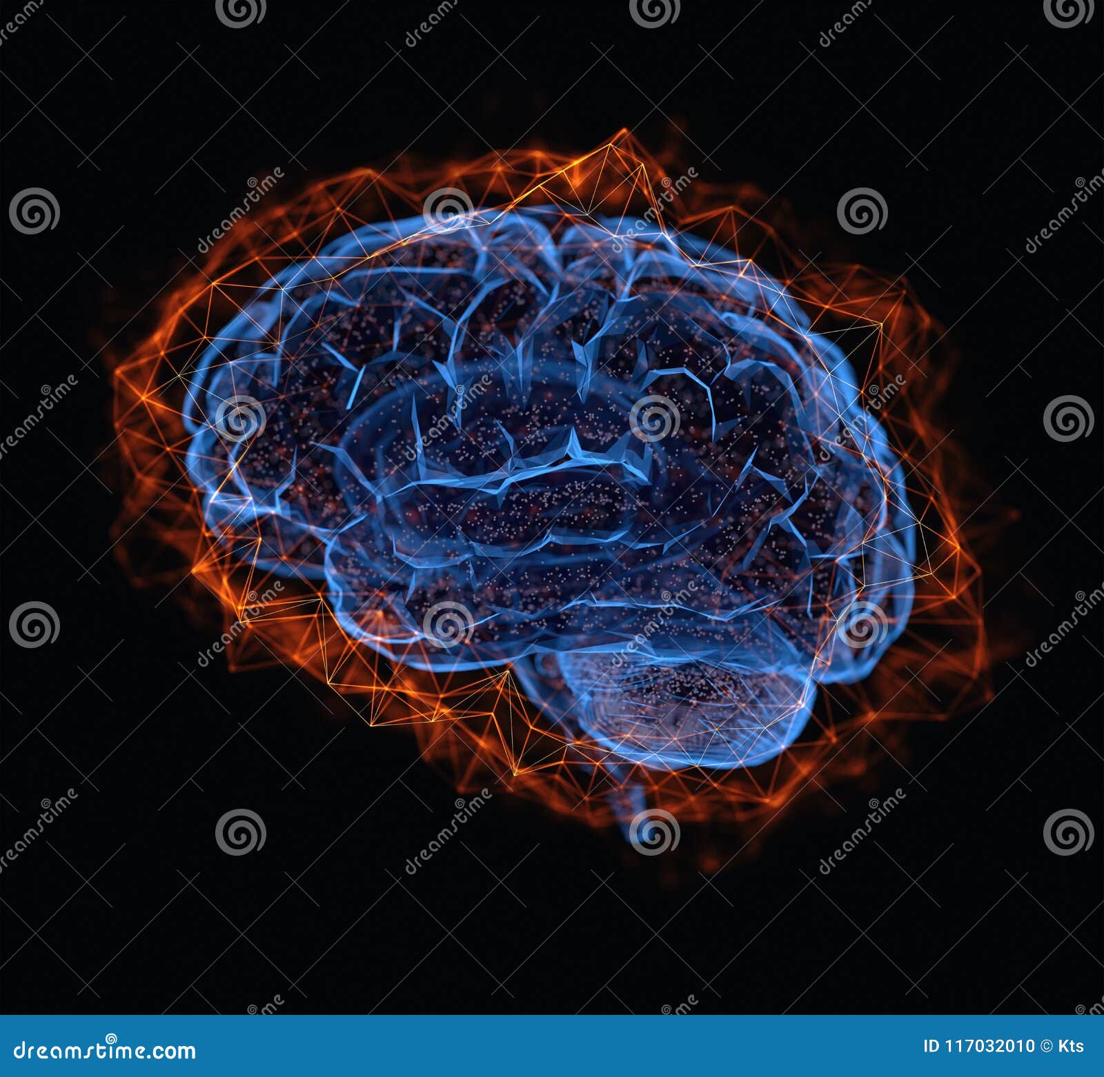 Human Brain Power Connections Stock Illustration - Illustration of ...