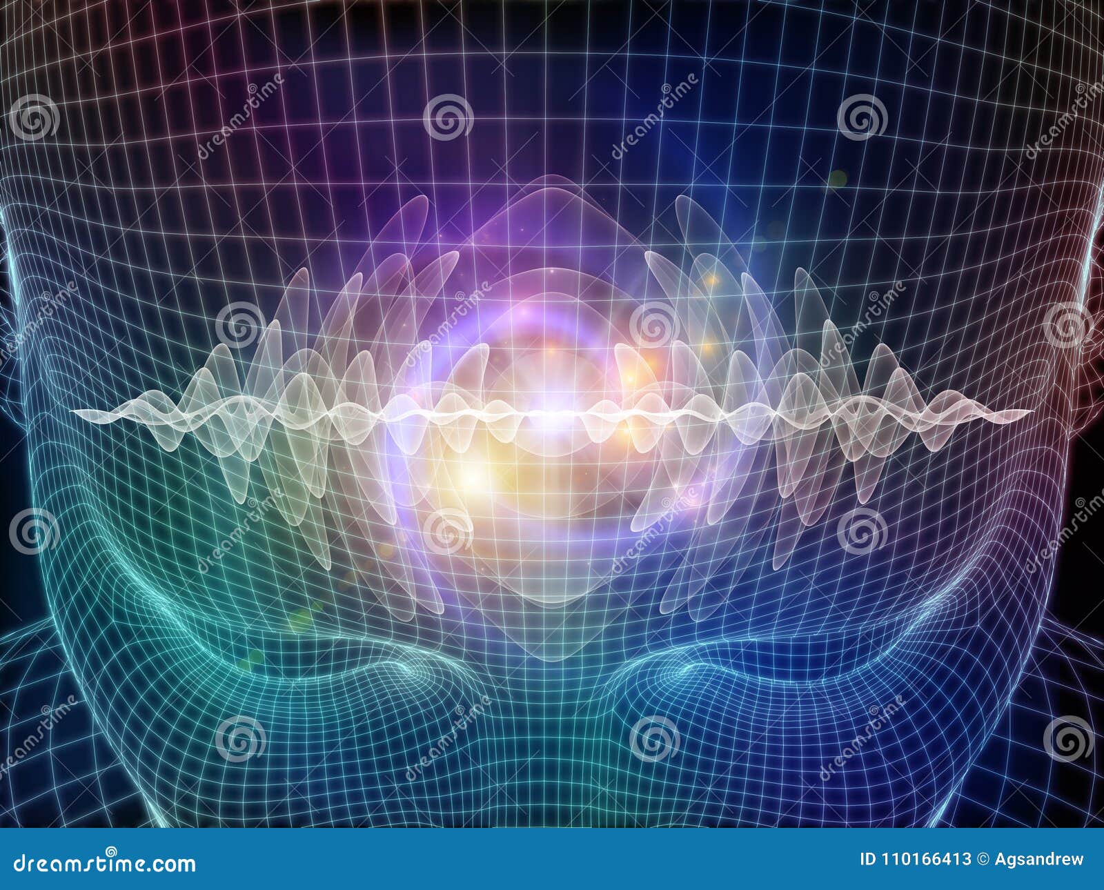 Mind Energy stock illustration. Illustration of awareness - 110166413