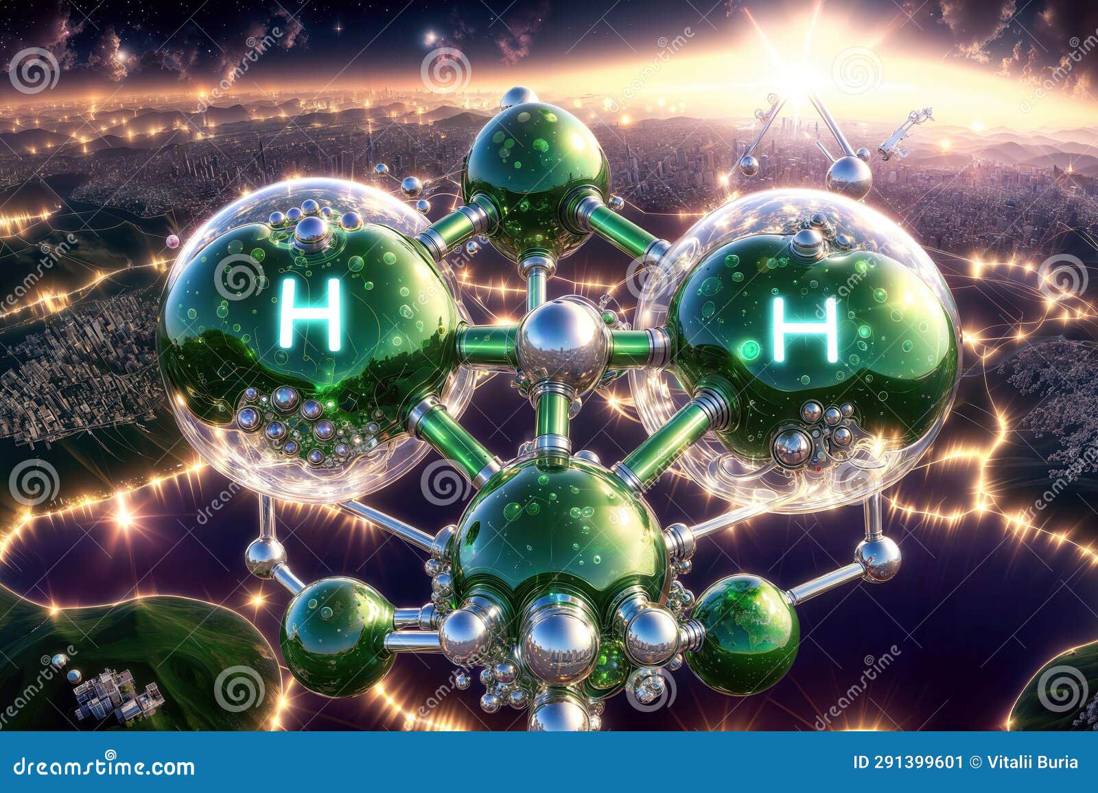 Green Hydrogen Molecule: Renewable Energy Revolution, Generative Ai ...