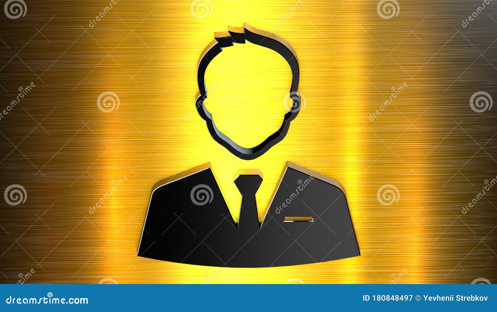 3D Illustration Icon Businessman. Business Concept Stock Illustration ...