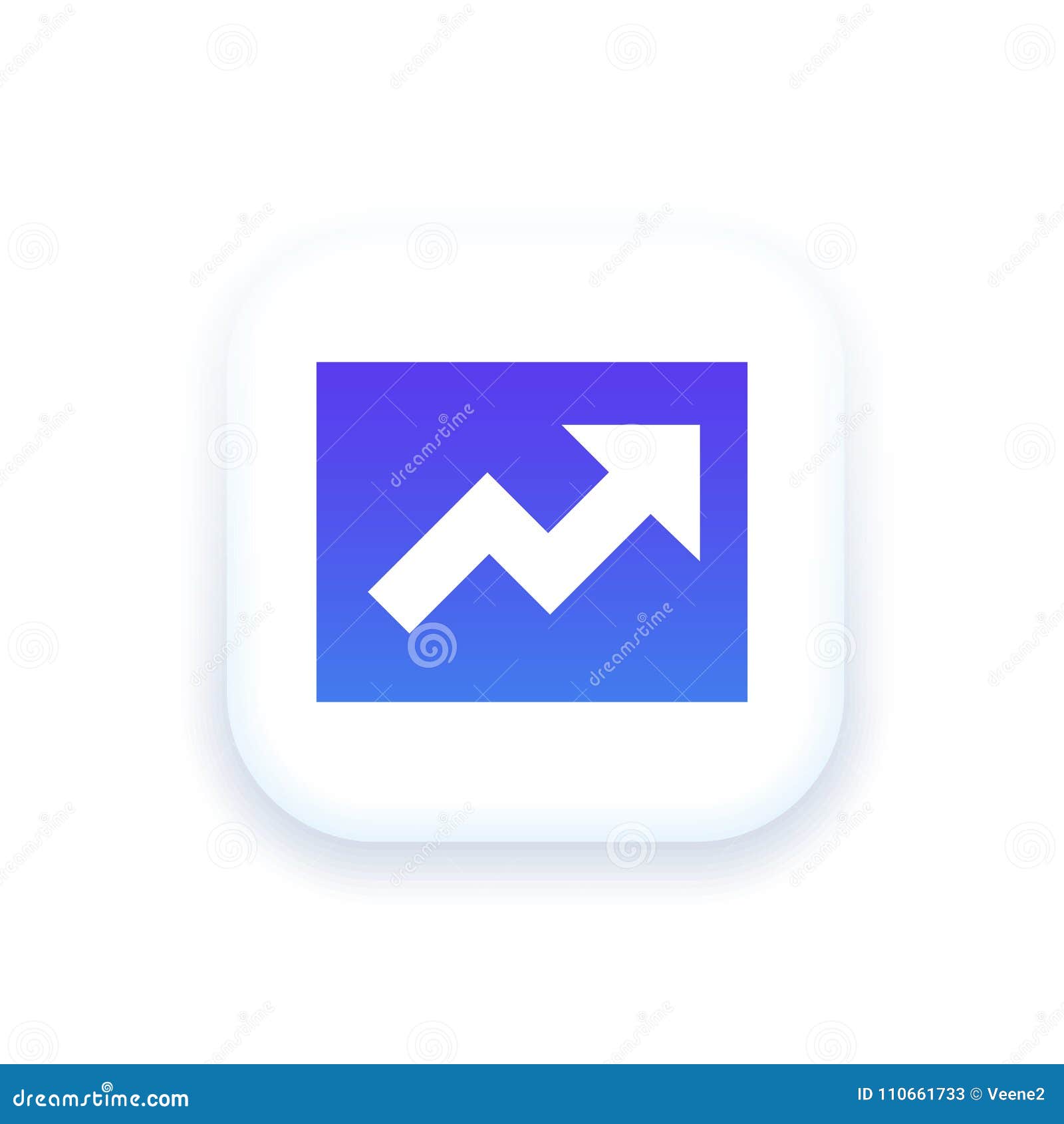 Inclining Icon stock illustration. Illustration of financial - 110661733