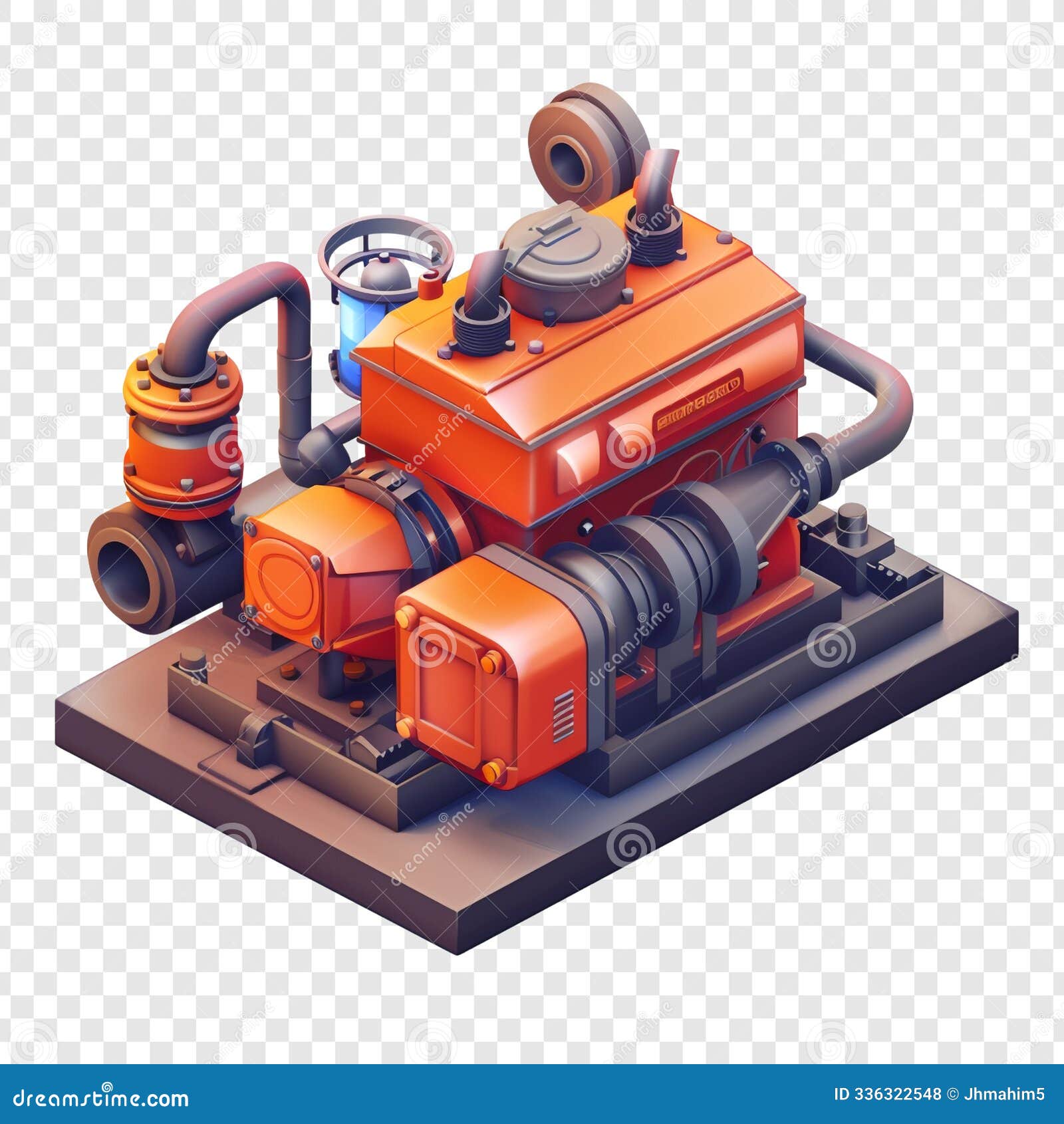 Industrial Engine Illustration Stock Illustration - Illustration of ...