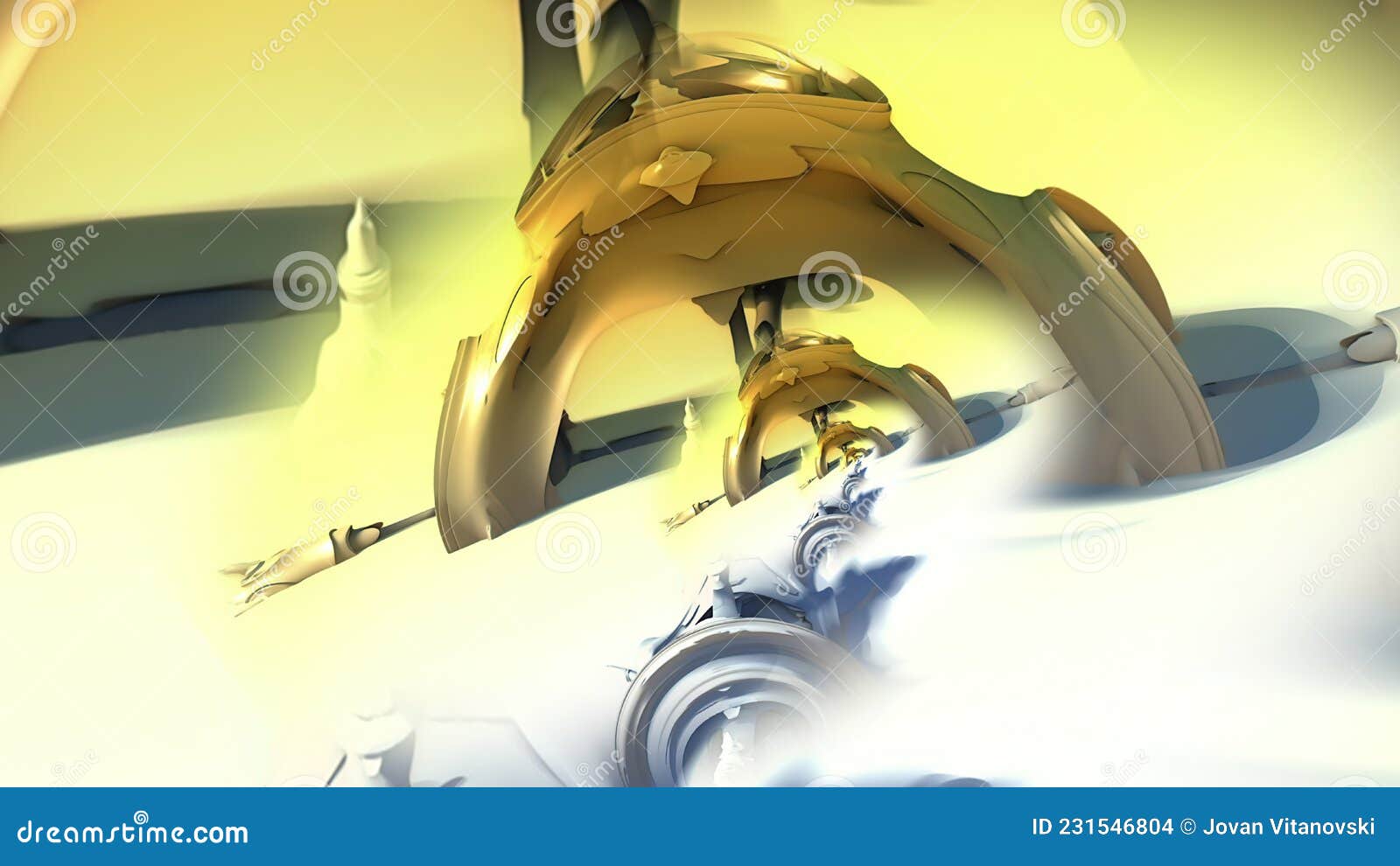 Infinite Zoom into Abstract Digital Cg Background Stock Illustration ...