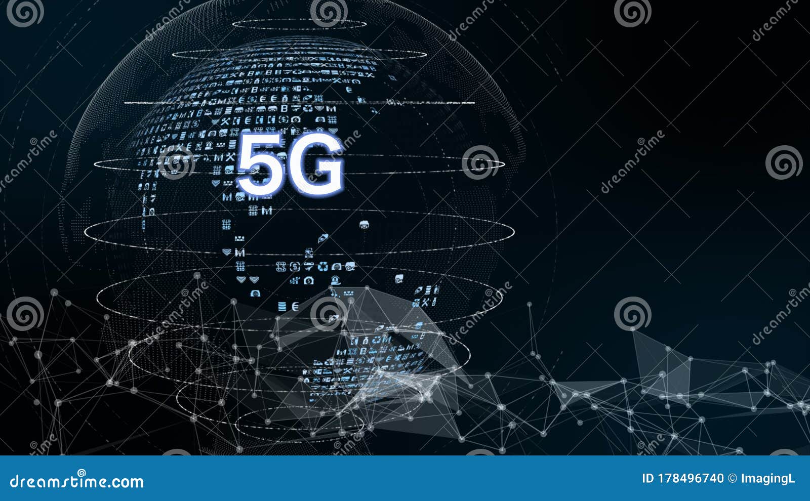 International Technology Business Concept. 3d Illustration. Stock ...