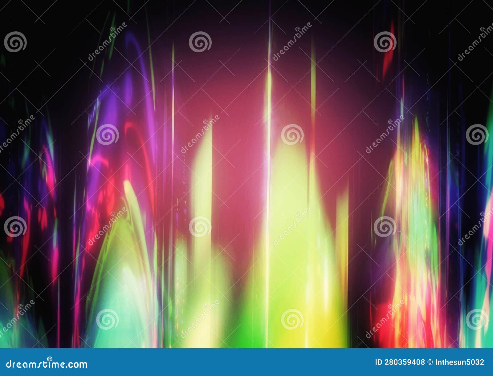 3d Illustration of Iridescent Light Waveform Stock Illustration - Illustration of decoration ...