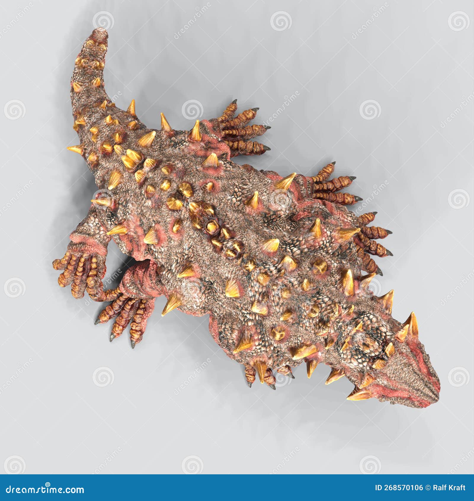 3d-illustration of an Isolated Fantasy Basilisk Creature Stock ...