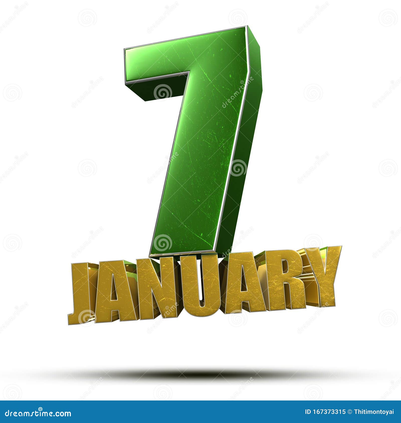 January 7. stock illustration. Illustration of information - 167373315