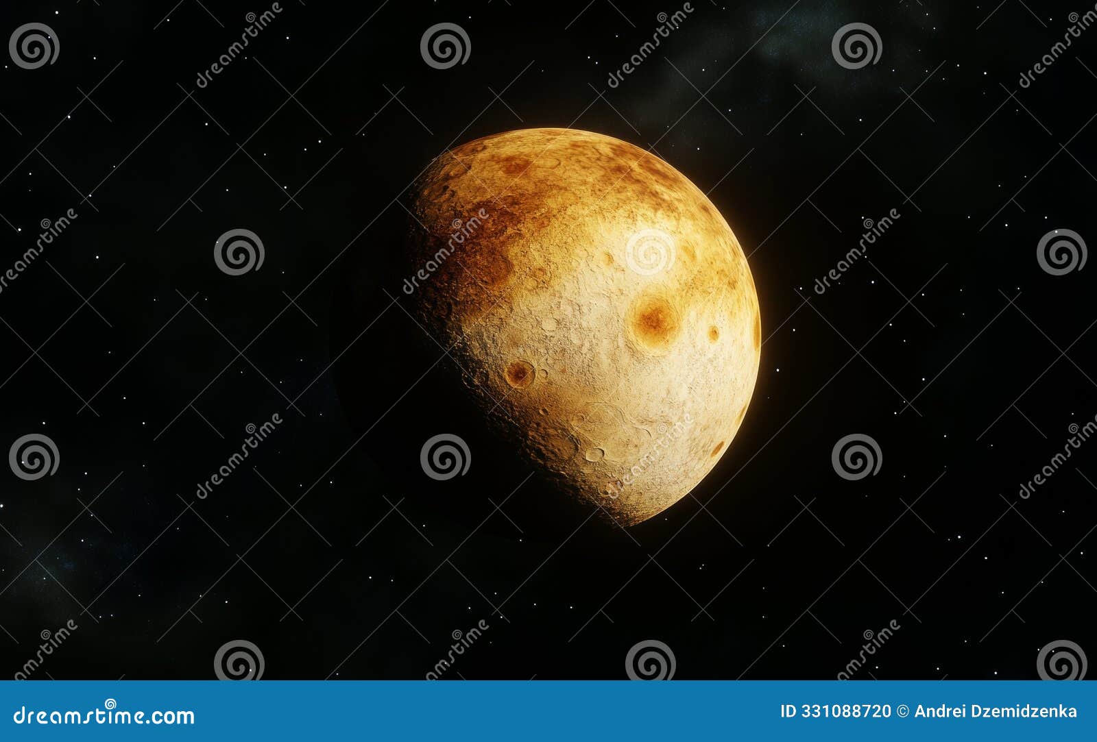 3D Illustration of Jupiter - Solar System Planets Set in 5K. a ...
