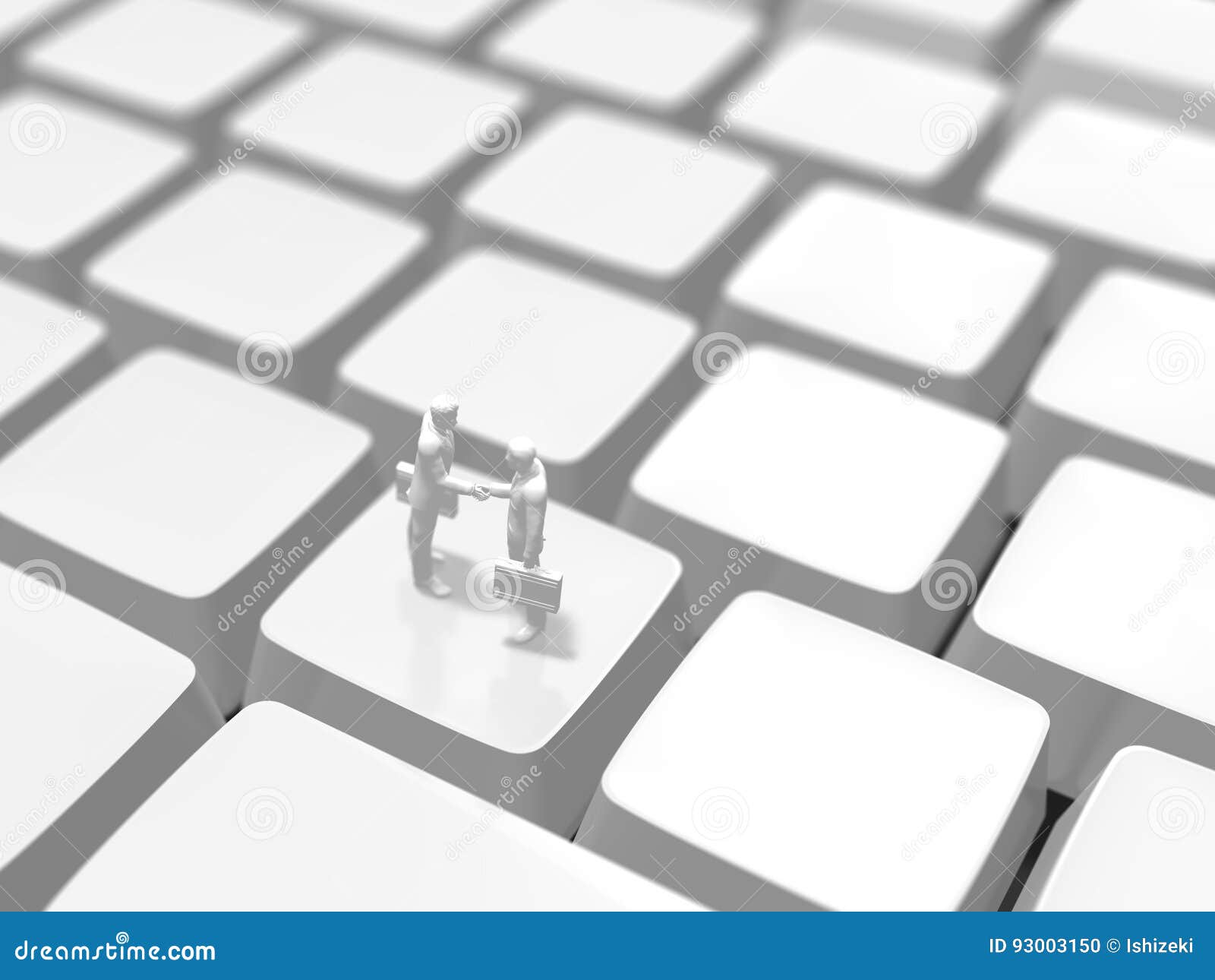 3D Illustration of Keyboard Stock Illustration - Illustration of ...