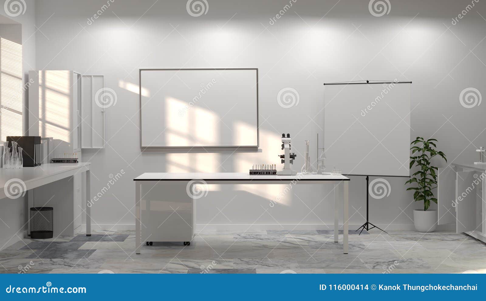 3D Illustration Laboratory Science Laboratory Research and Development ...