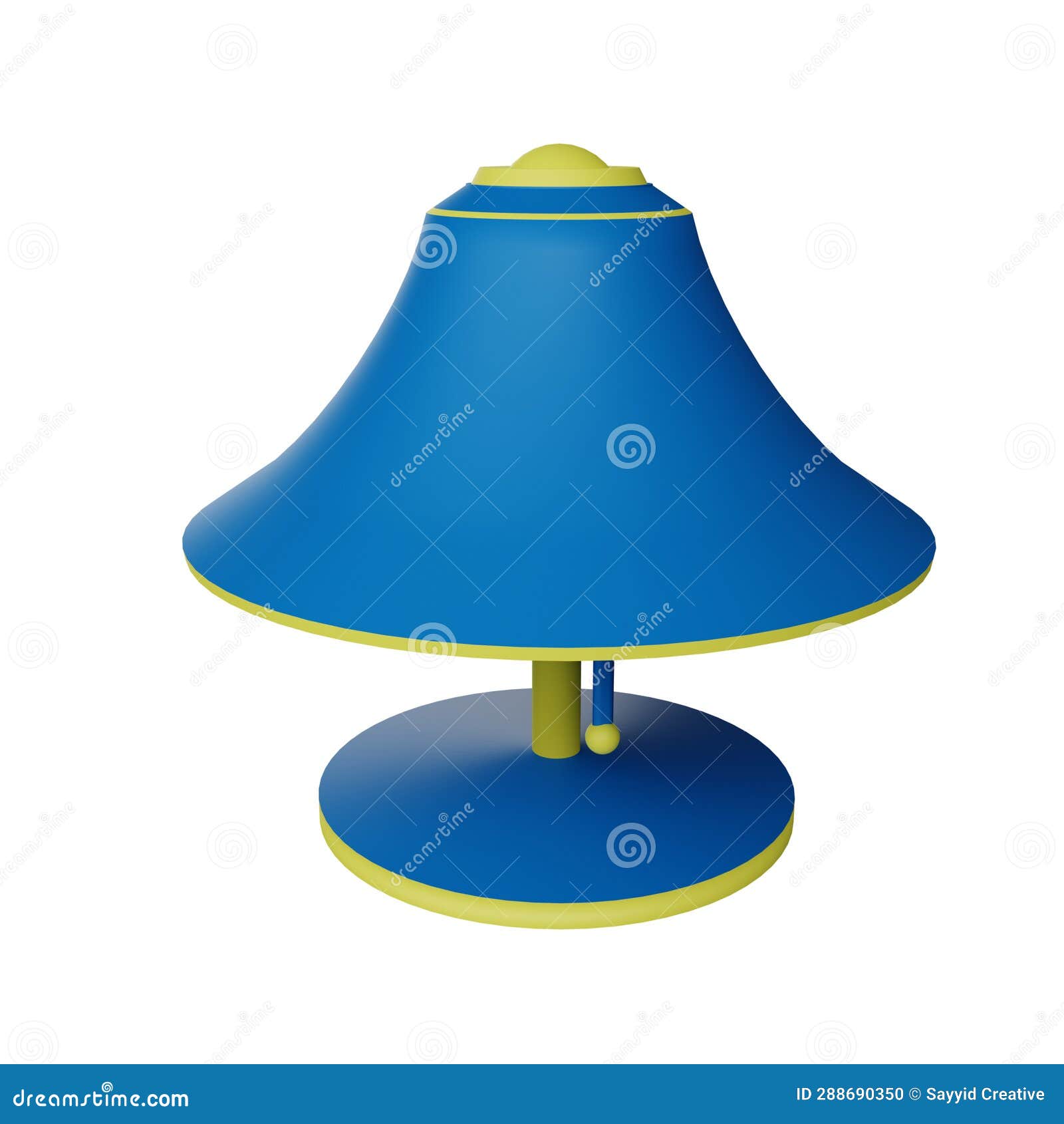3d Icon Illustration Lamp Object Stock Illustration - Illustration of ...