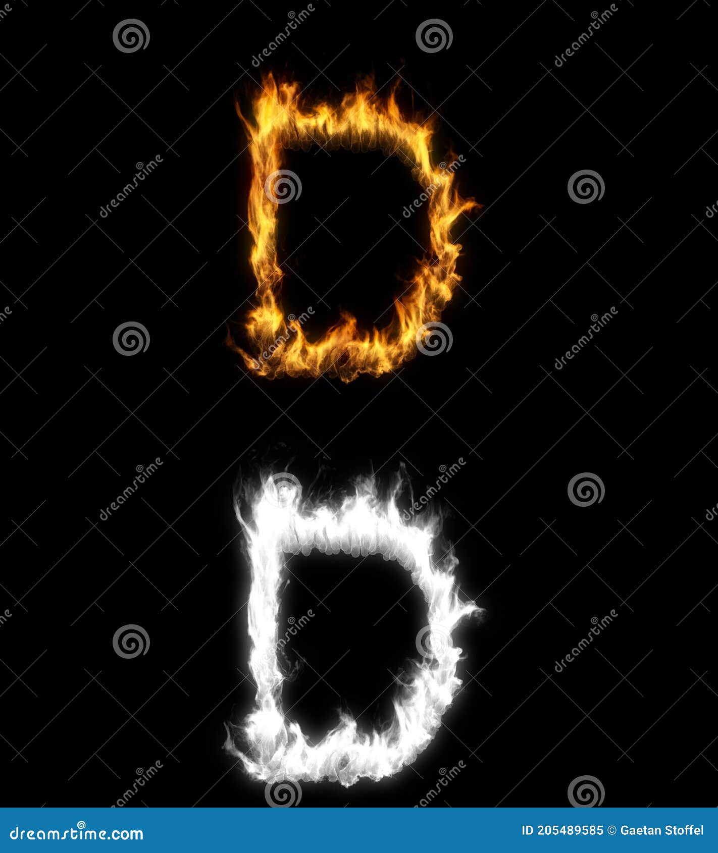 Letter D Fire