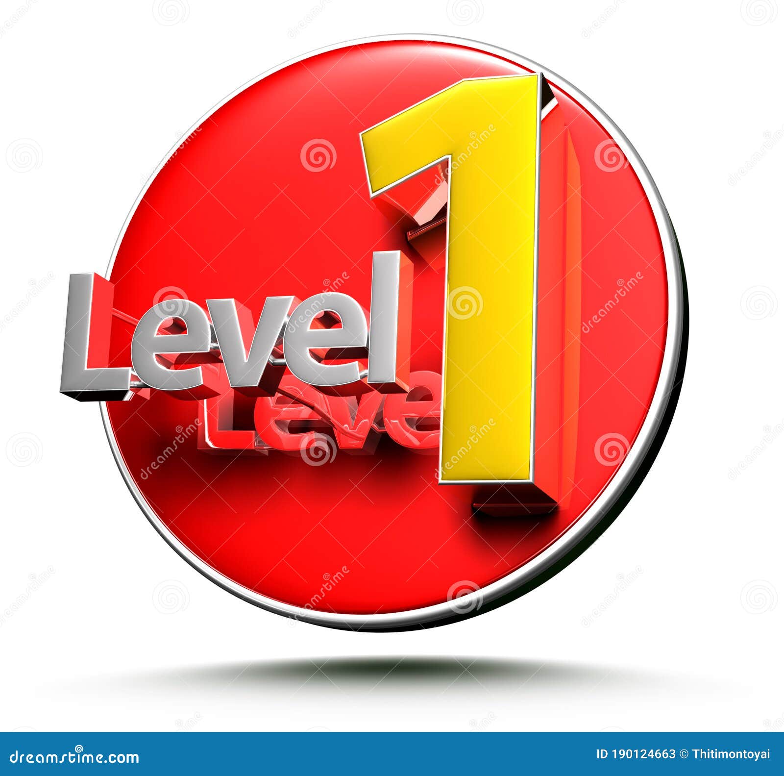 Level 1 3d. stock illustration. Illustration of loading - 190124663