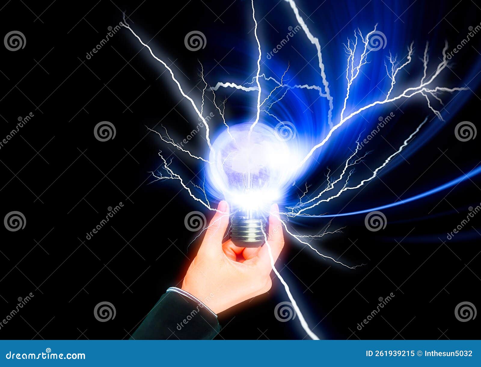 3d Illustration of a Light Bulb that Shines with the Concept of Science ...
