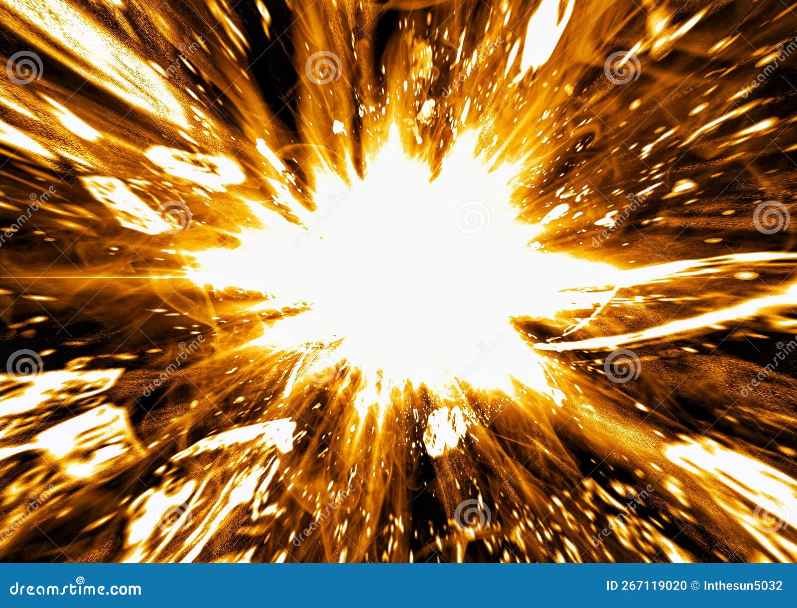 Abstract Background with Flames Exploding Stock Illustration ...